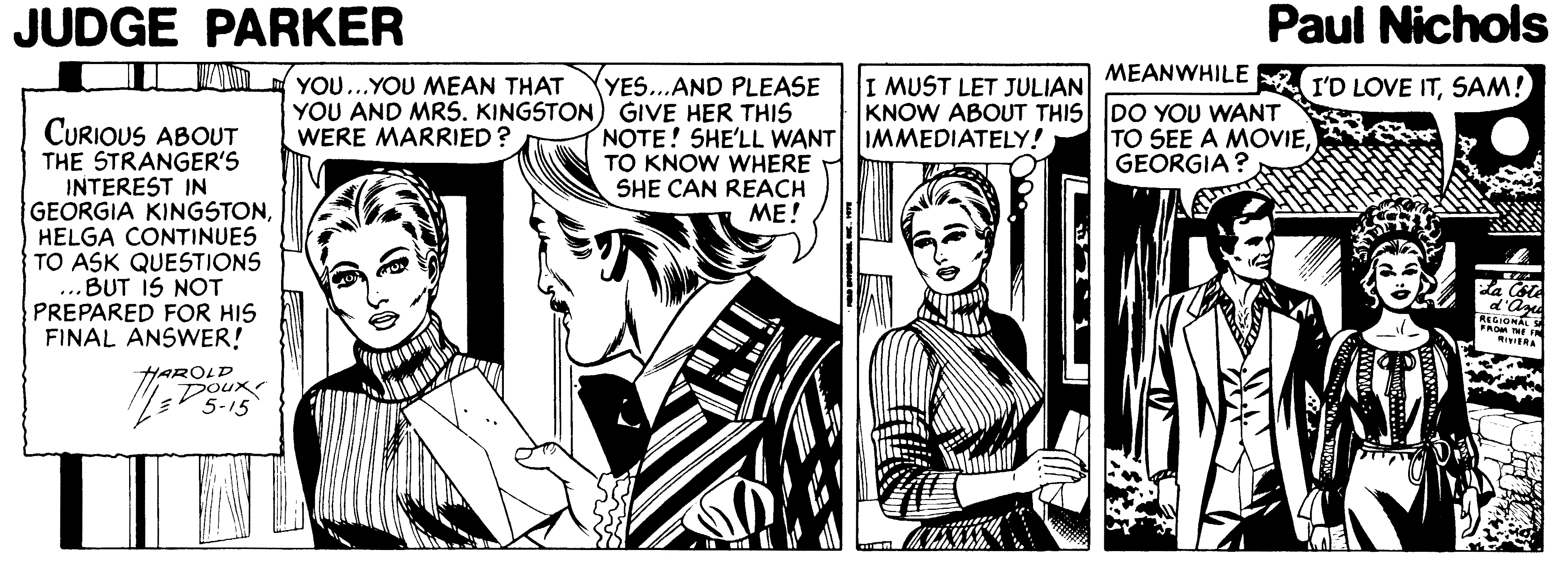 Judge Parker Vintage Comic Strip 1978-05-15 | Comics Kingdom