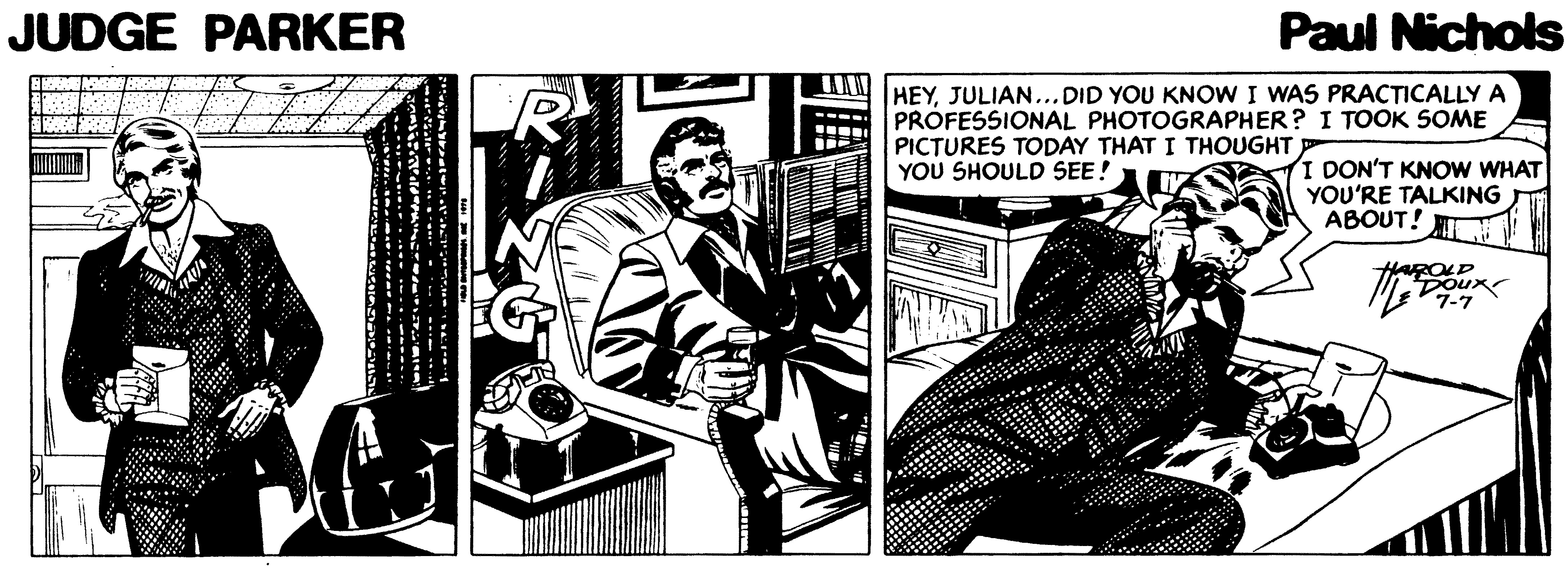 Judge Parker Vintage Comic Strip 1978-07-07 | Comics Kingdom