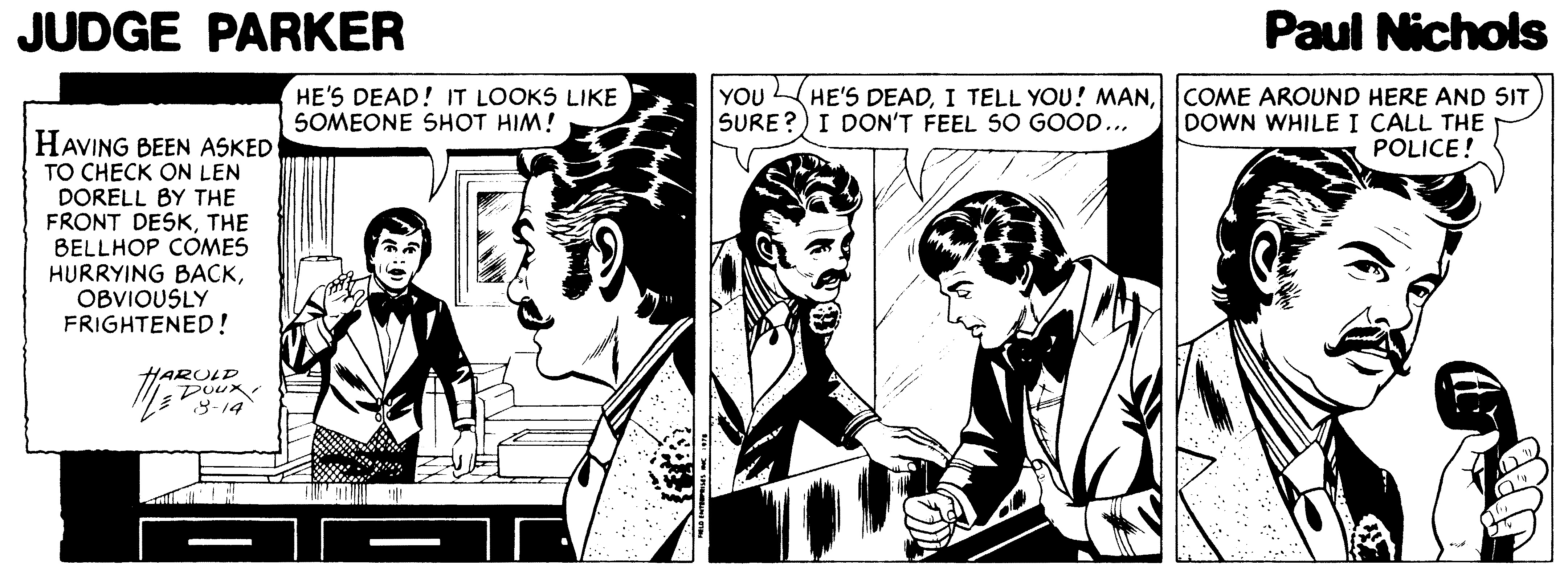 Judge Parker Vintage Comic Strip 1978-08-14 | Comics Kingdom