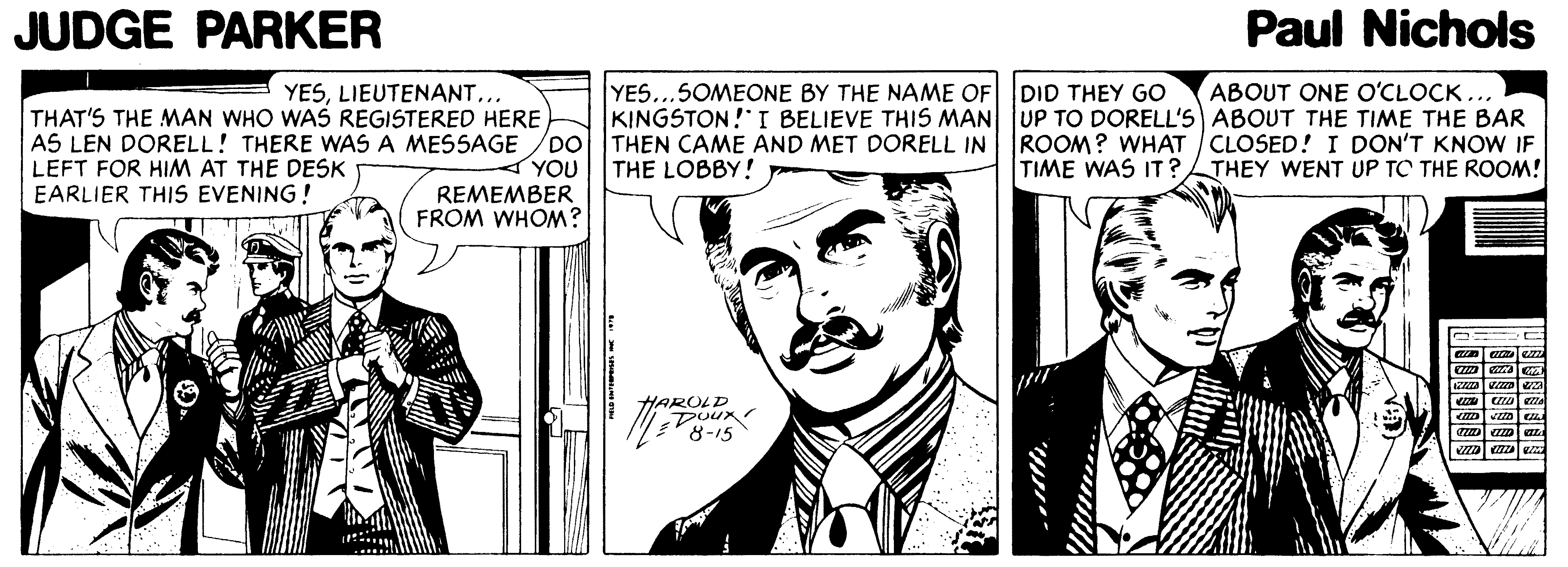 Judge Parker Vintage Comic Strip 1978-08-15 | Comics Kingdom