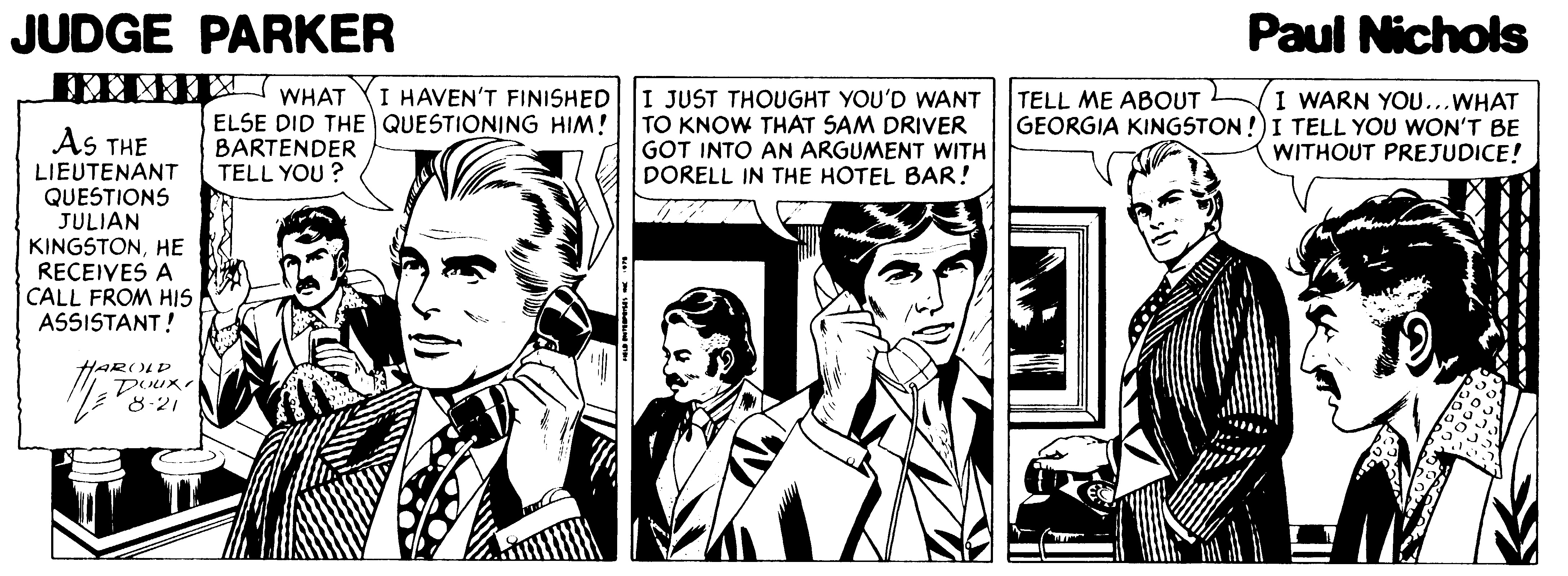 Judge Parker Vintage Comic Strip 1978-08-21 | Comics Kingdom