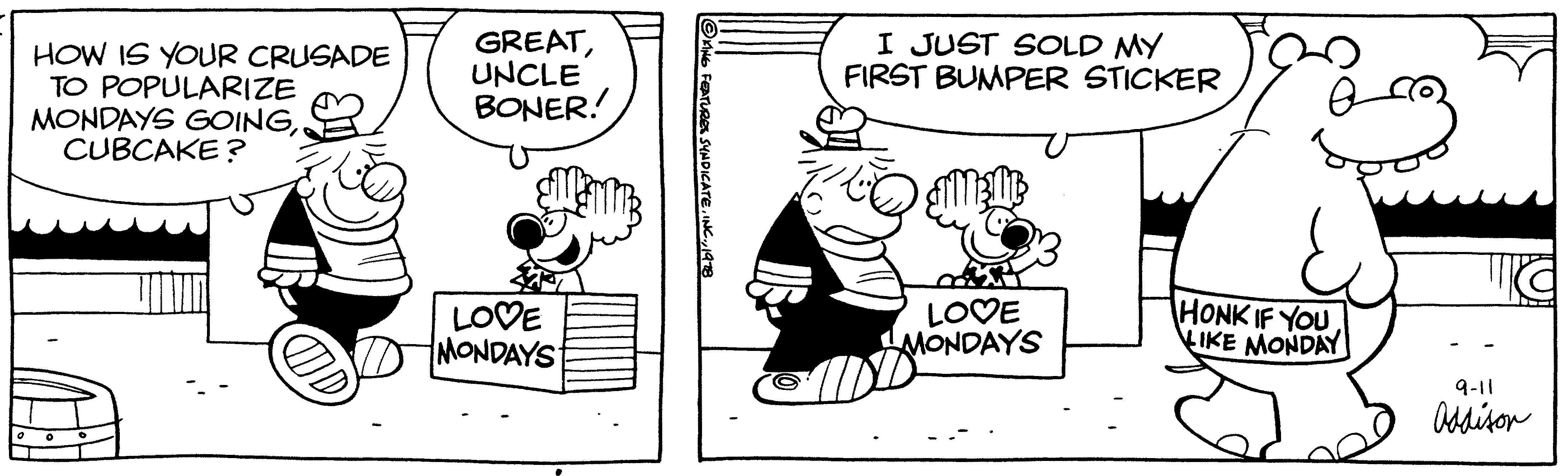 Boner’s Ark Comic Strip 1978-09-11 | Comics Kingdom