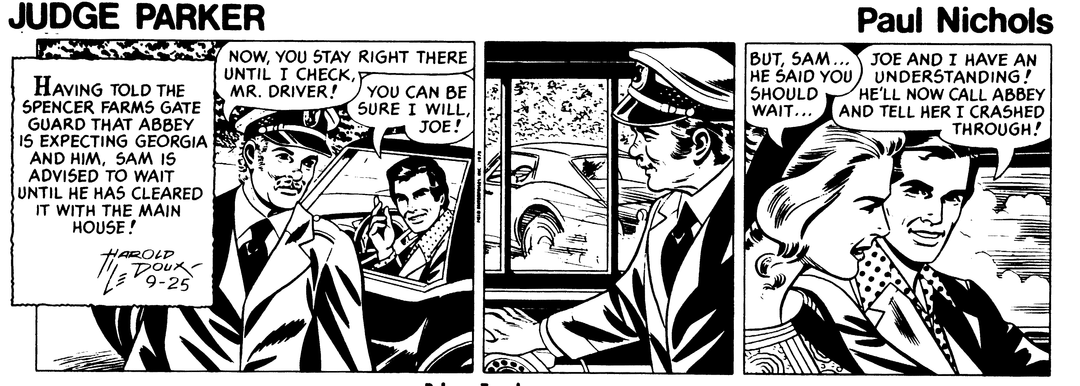 Judge Parker Comic Strip 1978-09-25 | Comics Kingdom
