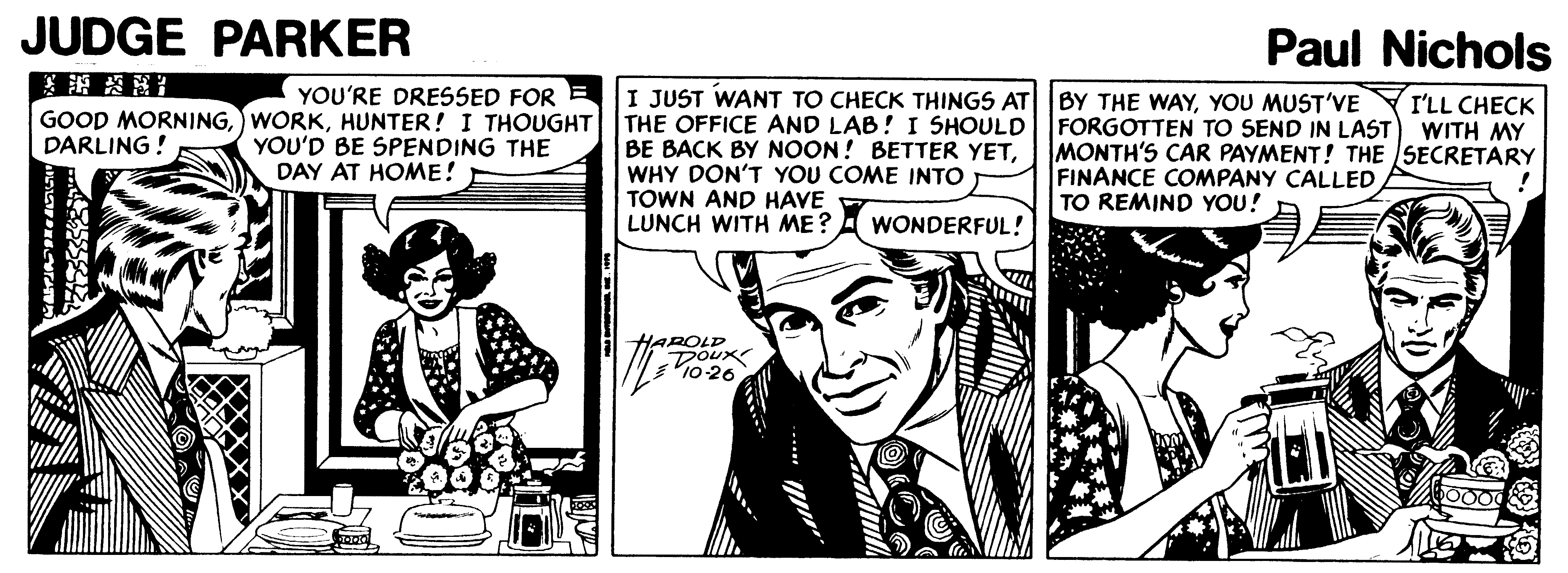 Judge Parker Comic Strip 1978-10-26 | Comics Kingdom