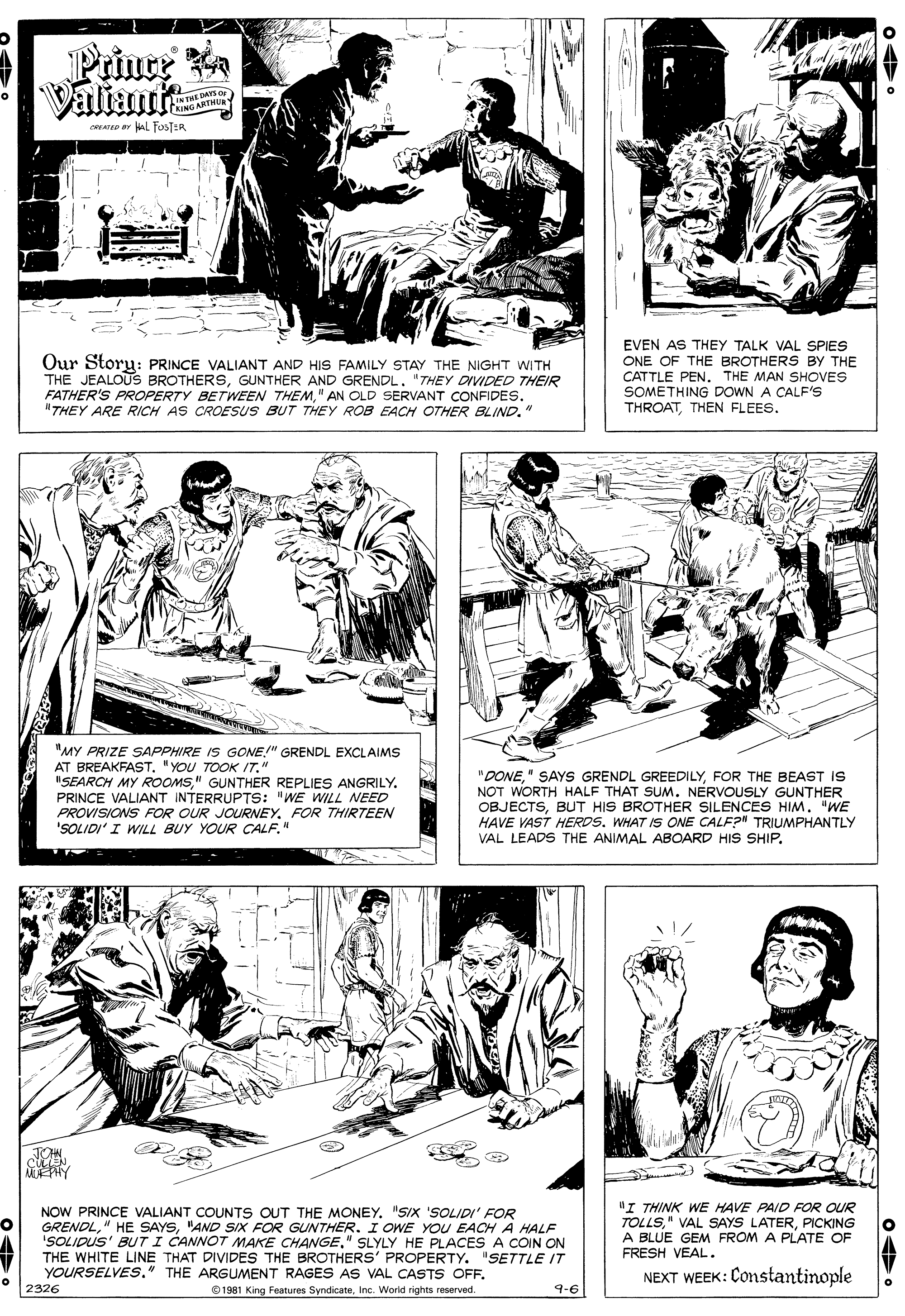 Prince Valiant Vintage Sundays Comic Strip 1981-09-06 | Comics Kingdom
