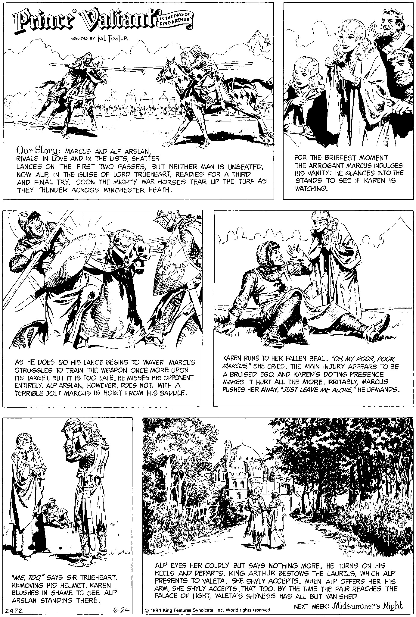 Prince Valiant Vintage Sundays Comic Strip 1984-06-24 | Comics Kingdom