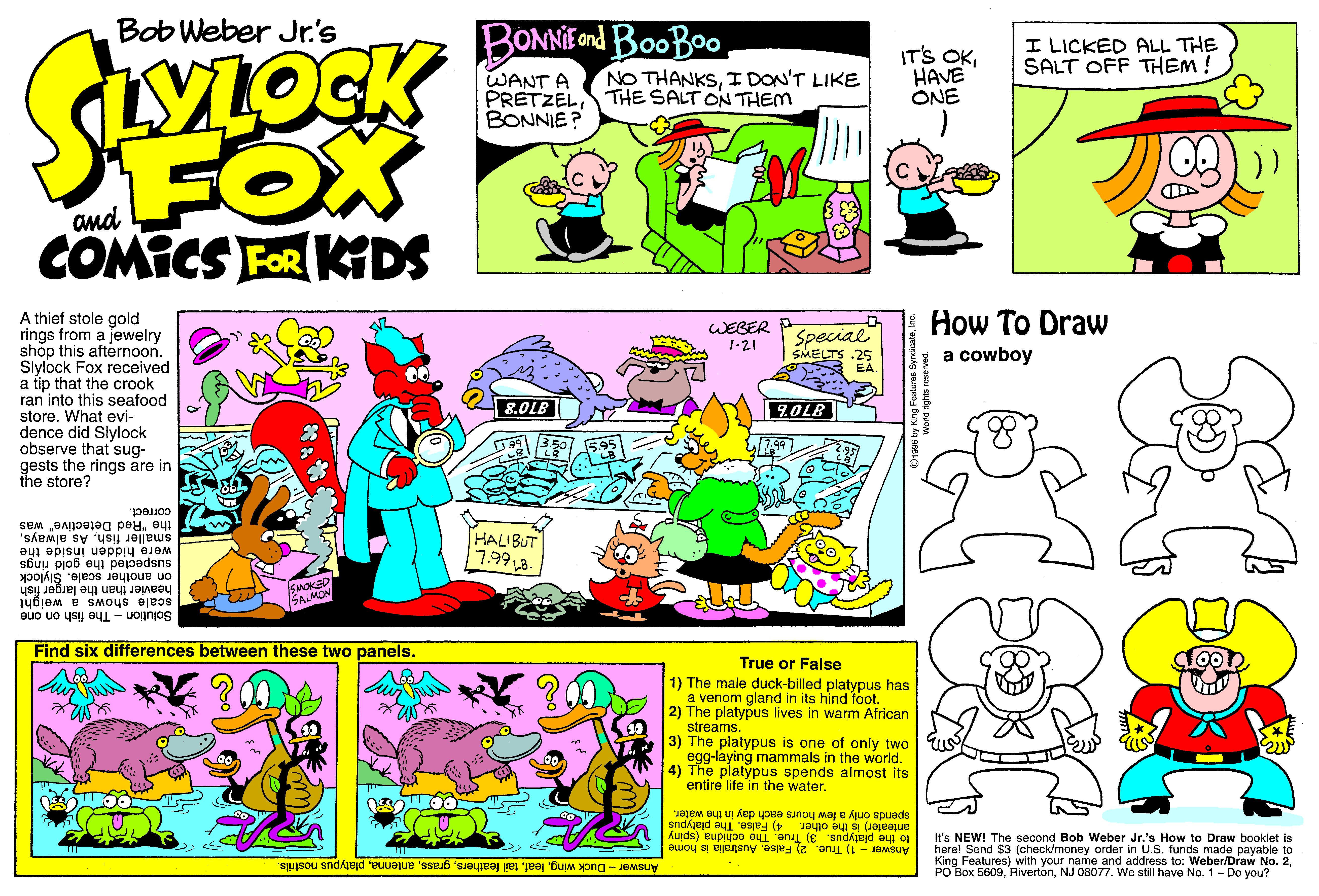Slylock Fox Comic Strip 1996-01-21 | Comics Kingdom
