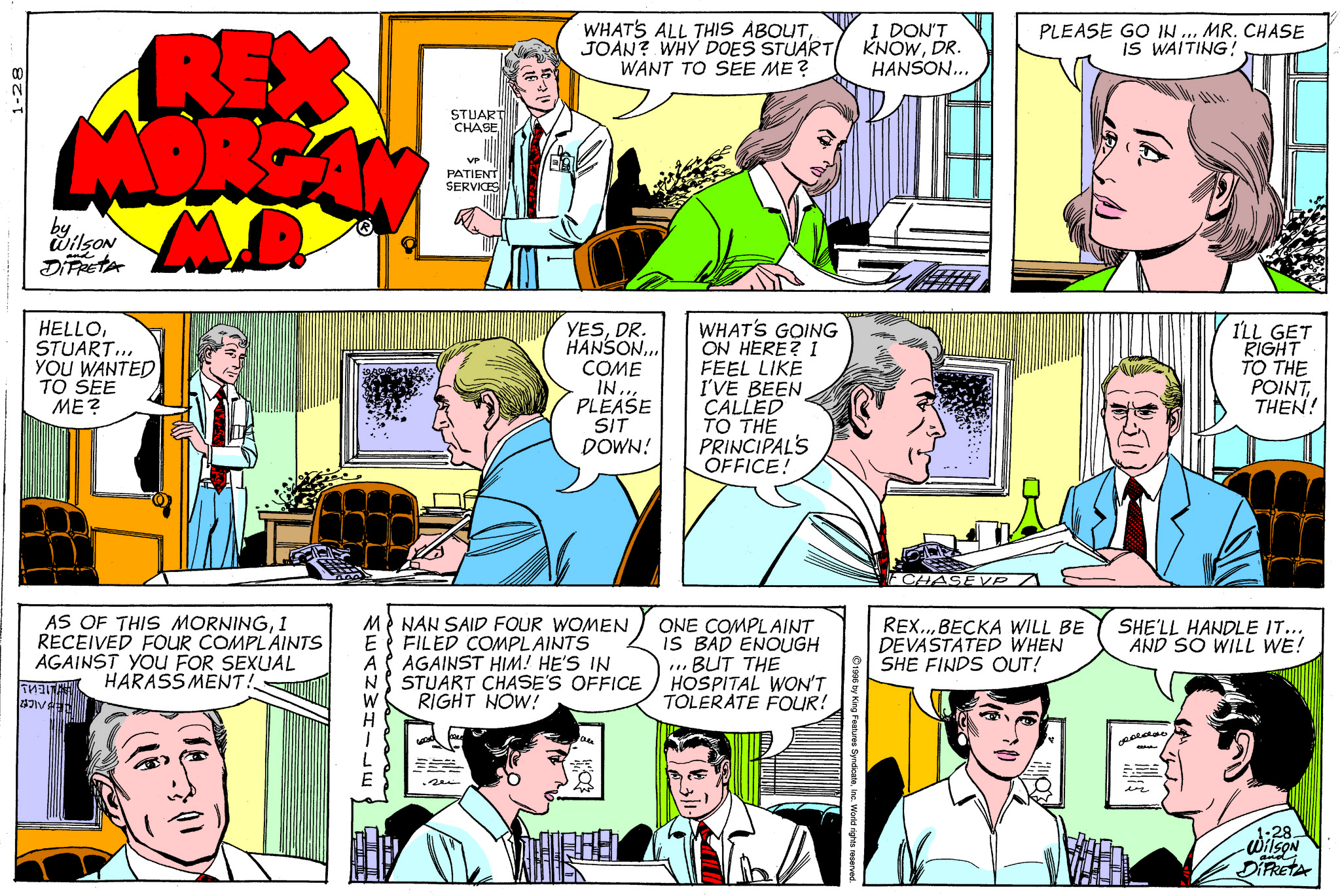 Rex Morgan M.D. Comic Strip 1996-01-28 | Comics Kingdom