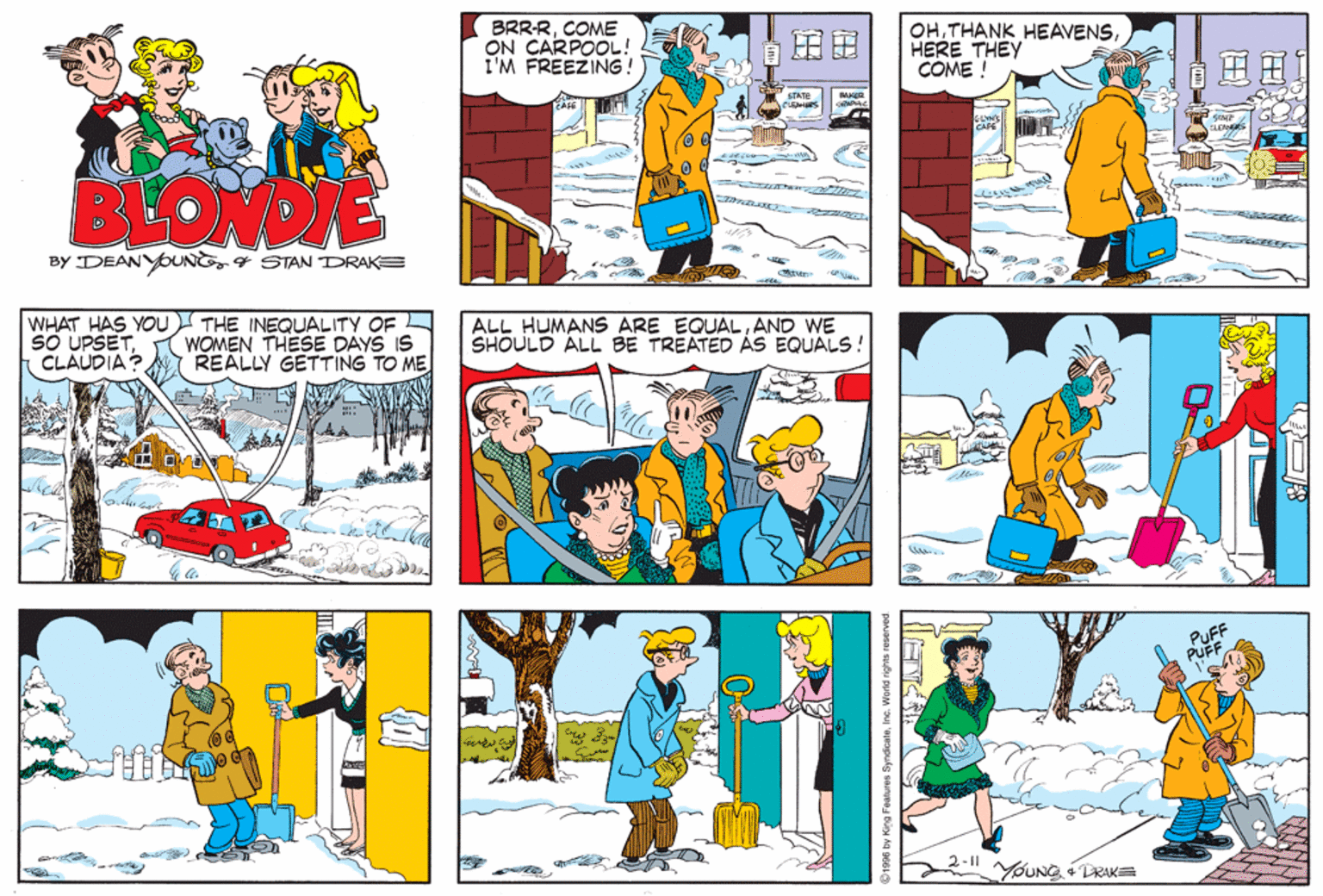 Blondie Comic Strip 1996-02-11 | Comics Kingdom