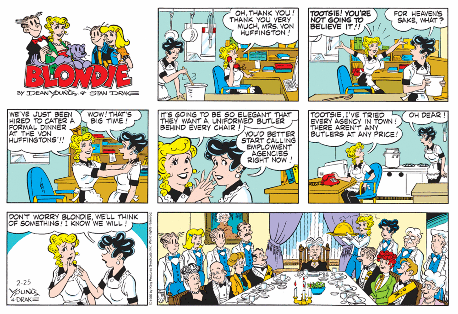 Blondie Comic Strip 1996-02-25 | Comics Kingdom