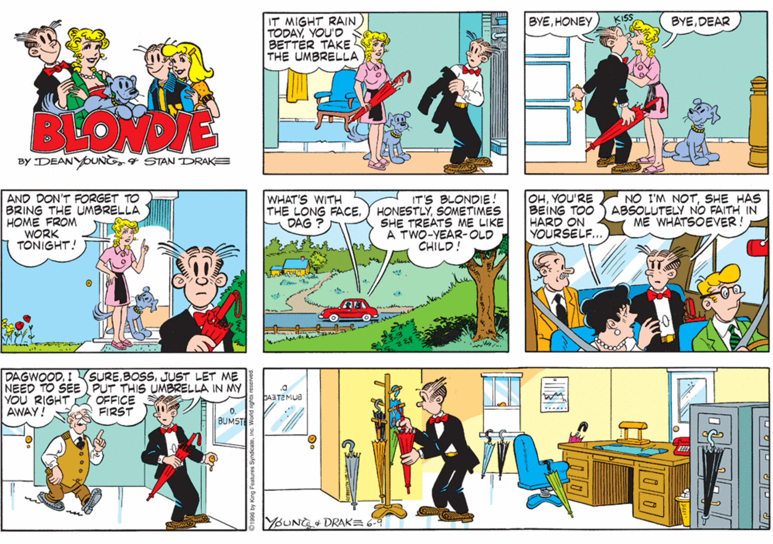 Blondie Comic Strip 1996-06-09 | Comics Kingdom