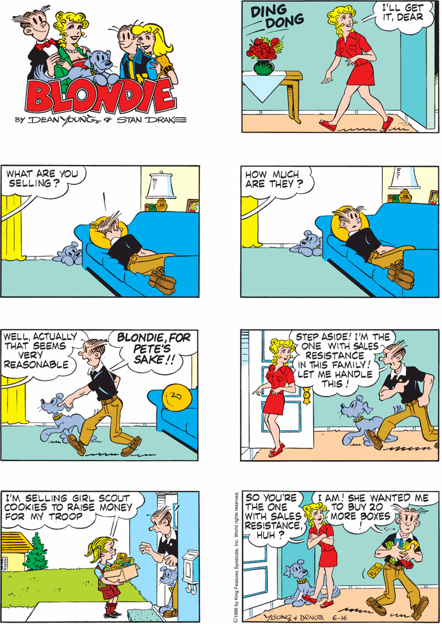 Blondie Comic Strip 1996-06-16 | Comics Kingdom