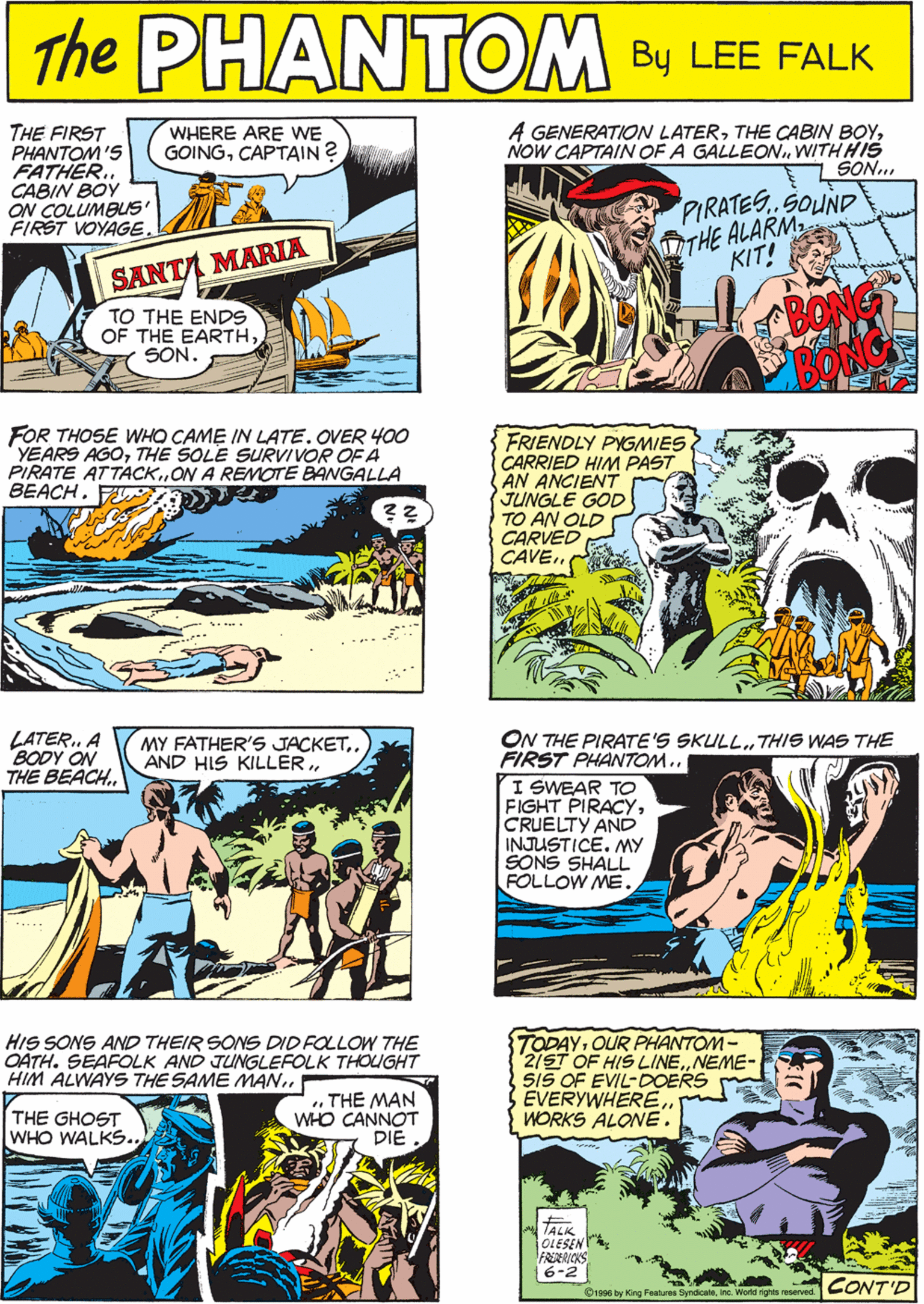The Phantom Comic Strip 1996-06-02 | Comics Kingdom