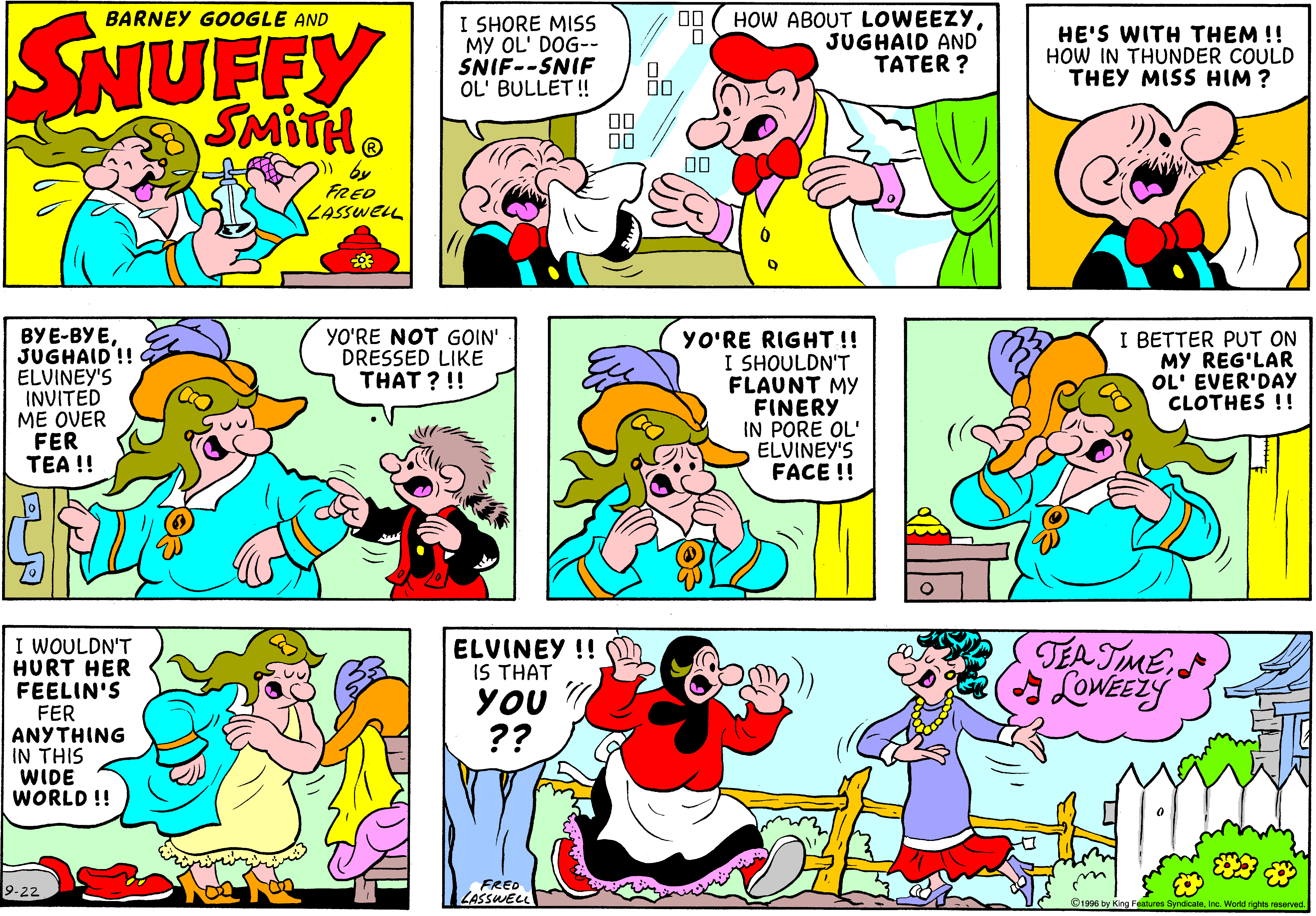 Barney Google And Snuffy Smith Comic Strip 1996-09-22 | Comics Kingdom