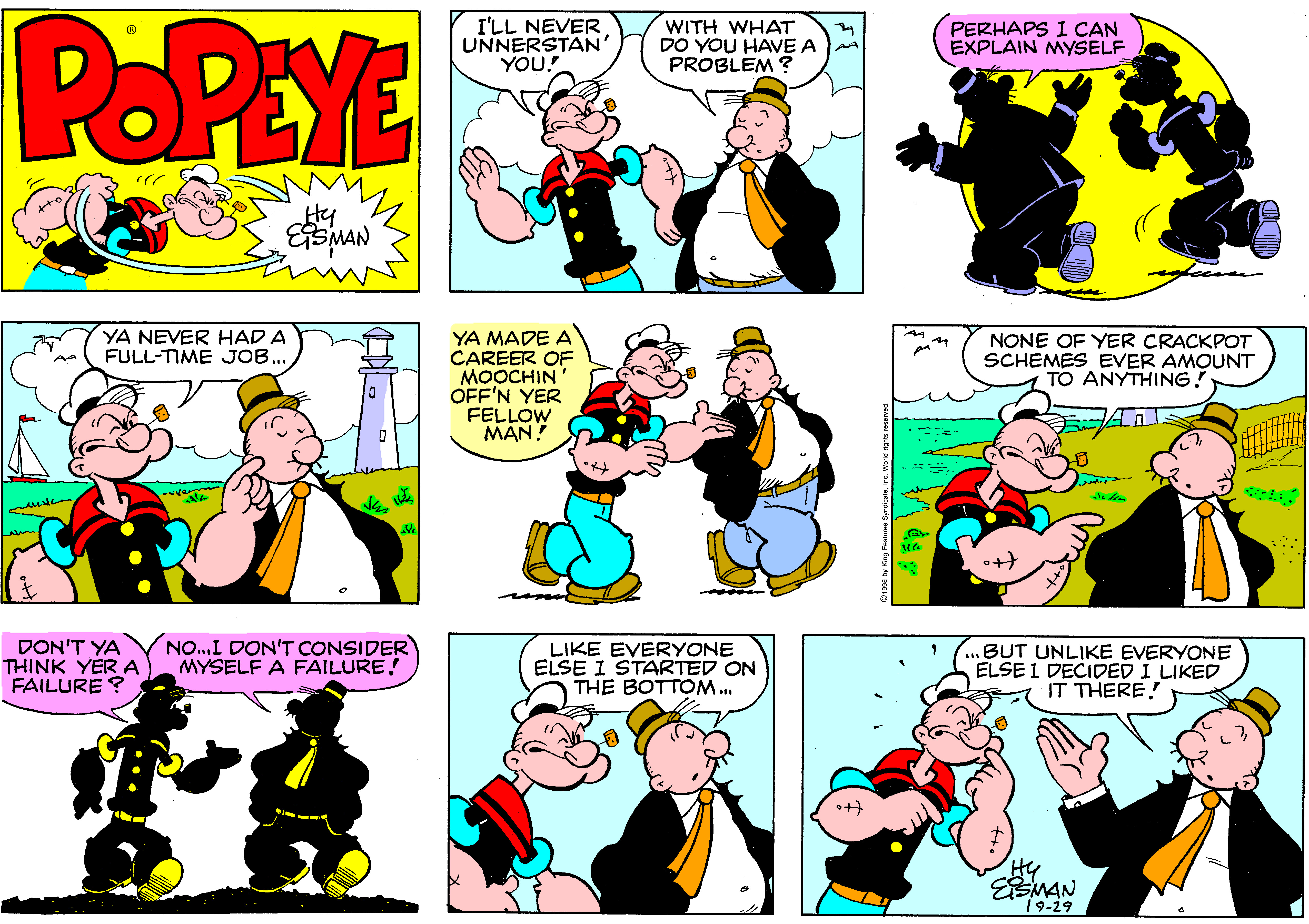 Popeye Comic Strip 1996-09-29 | Comics Kingdom