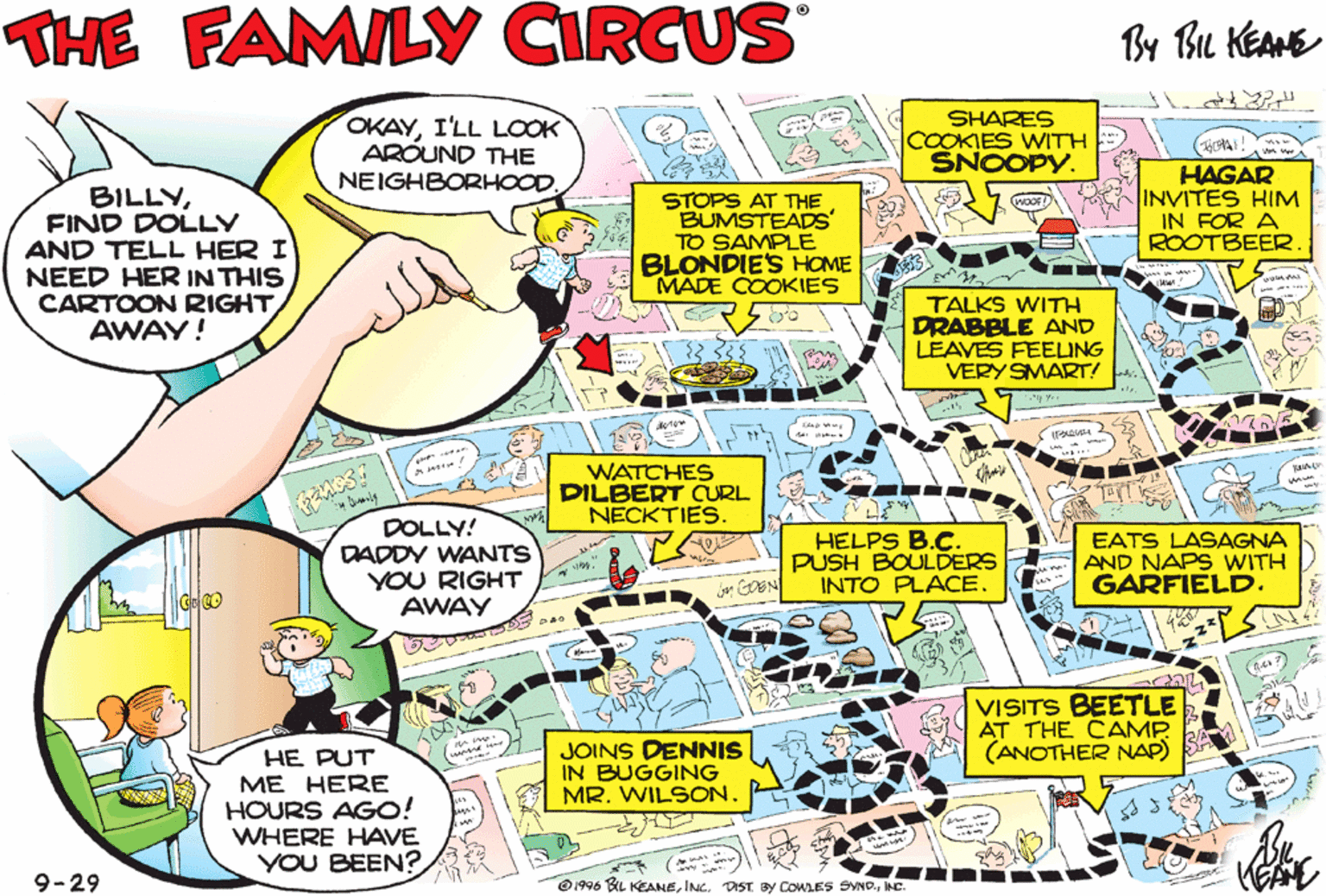 The Family Circus Comic Strip 1996-09-29 | Comics Kingdom