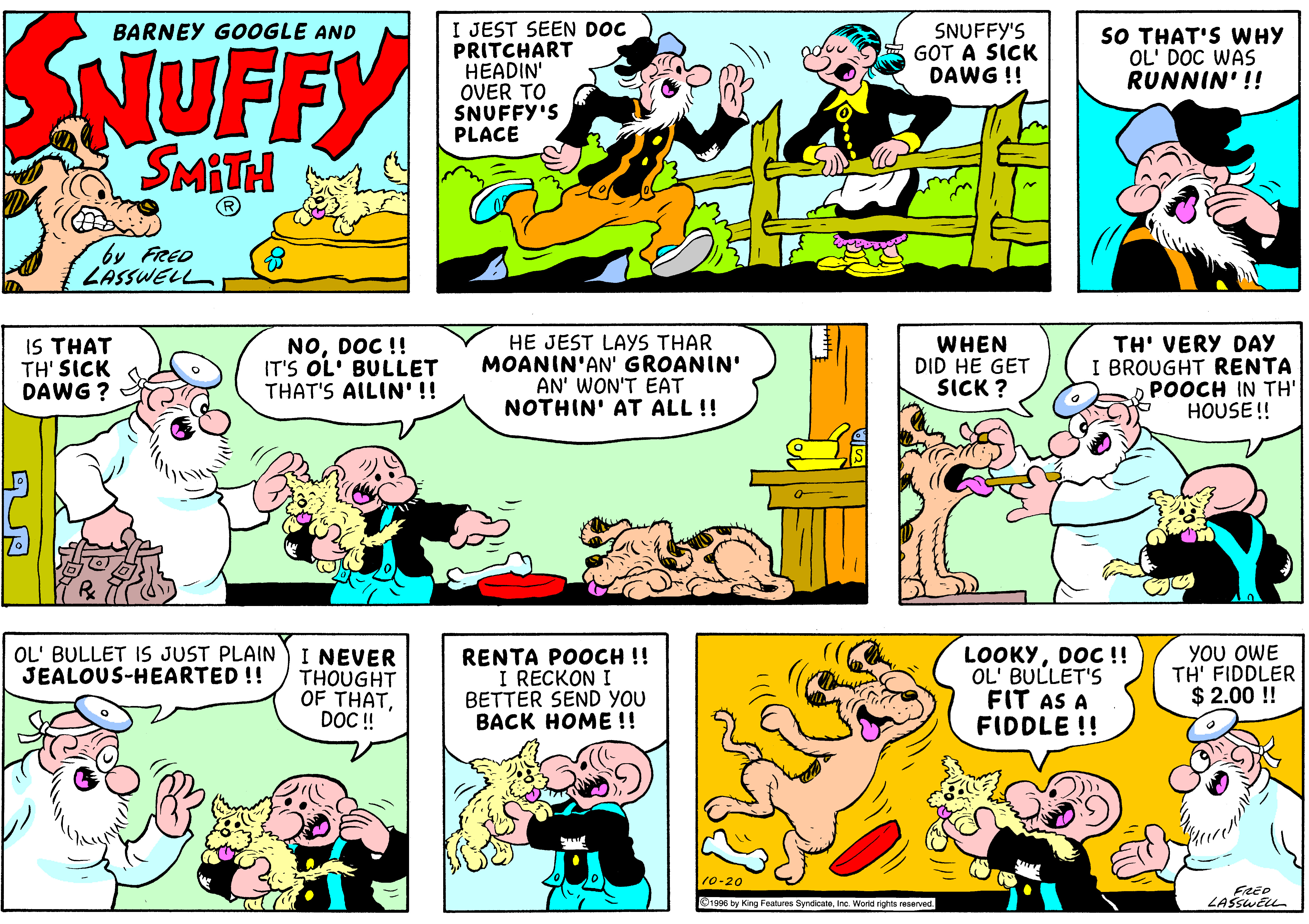 Barney Google And Snuffy Smith Comic Strip 1996-10-20 | Comics Kingdom