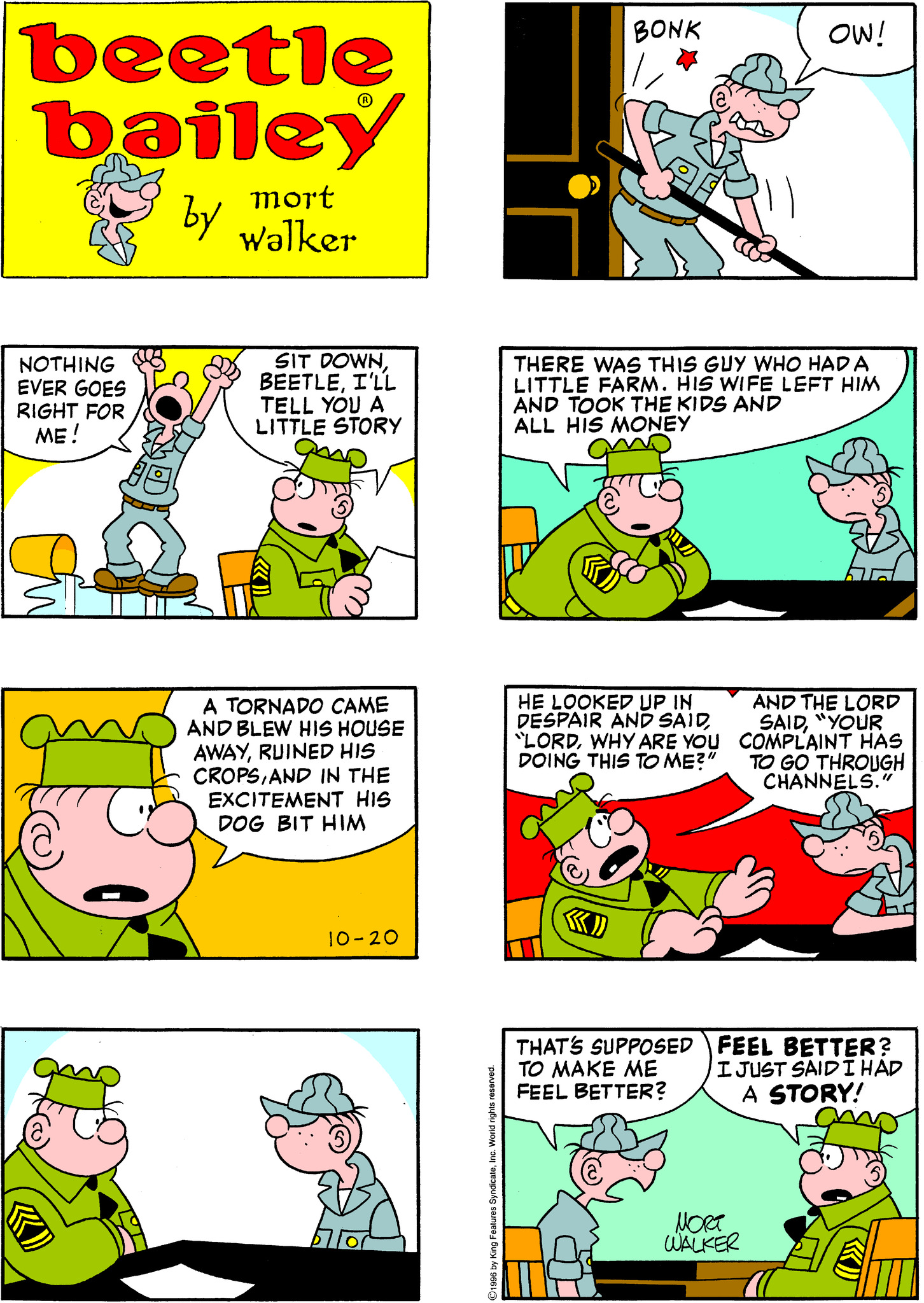 Beetle Bailey Comic Strip 1996-10-20 | Comics Kingdom