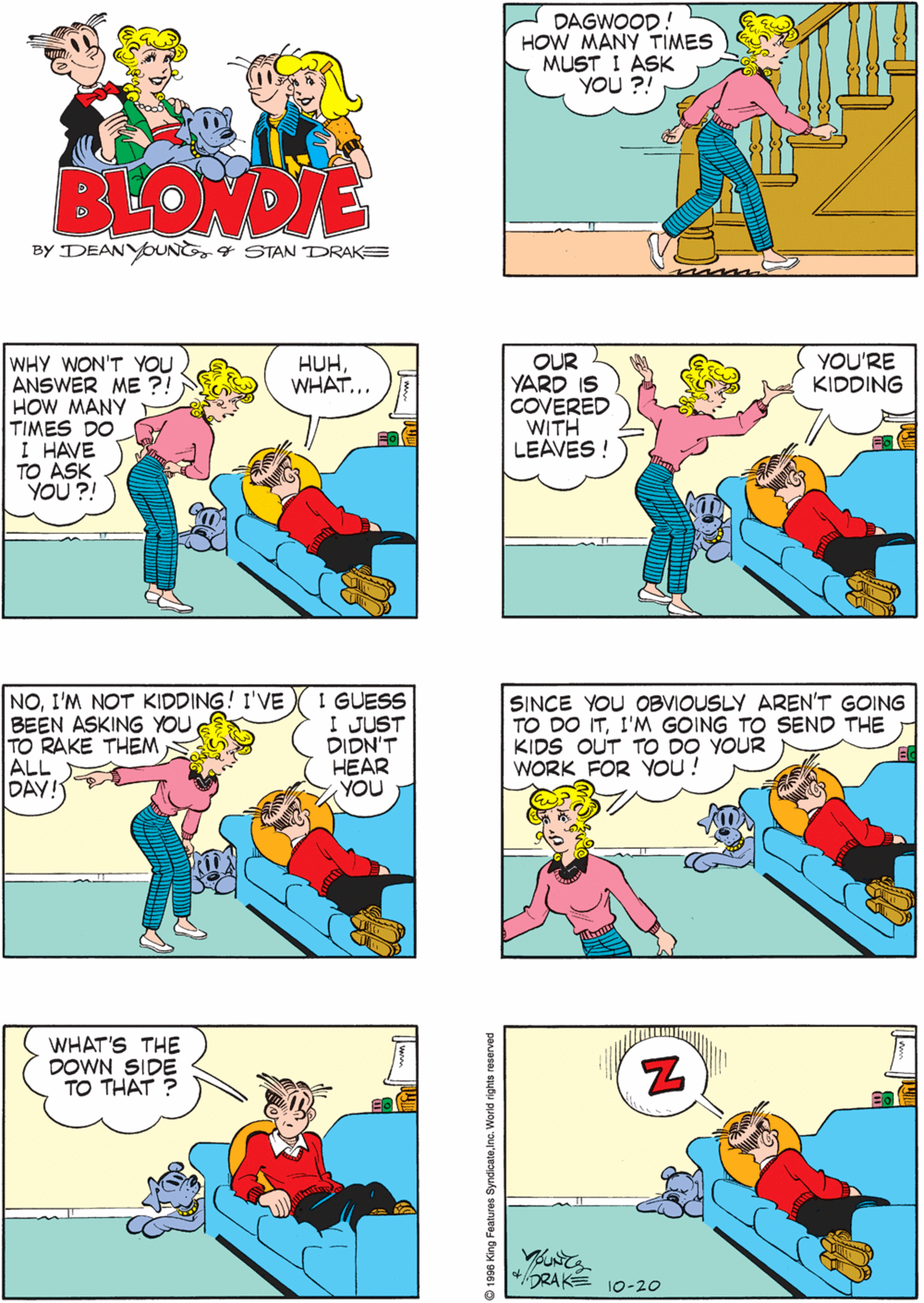 Blondie Comic Strip 1996-10-20 | Comics Kingdom