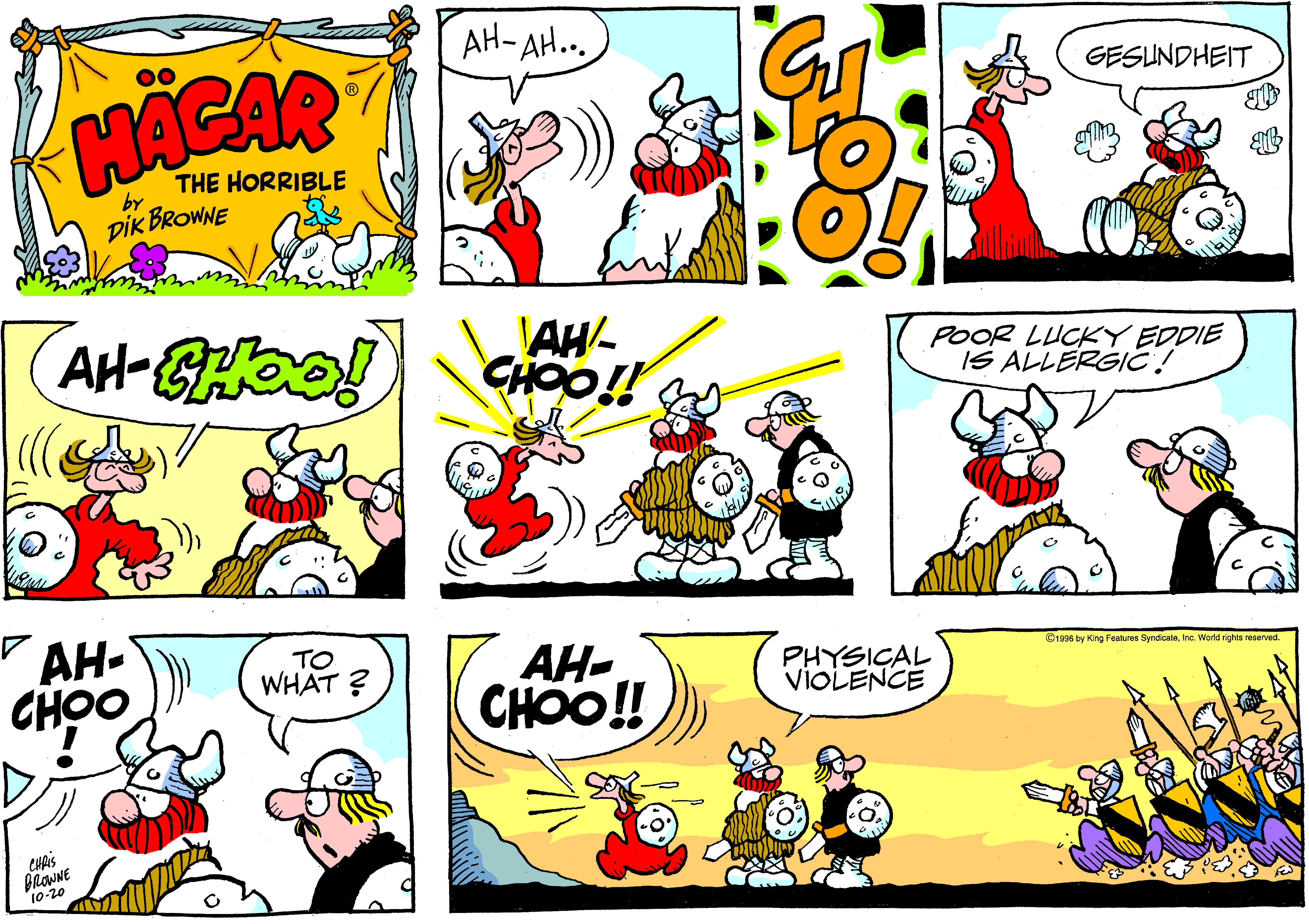Hagar The Horrible Comic Strip 1996-10-20 | Comics Kingdom