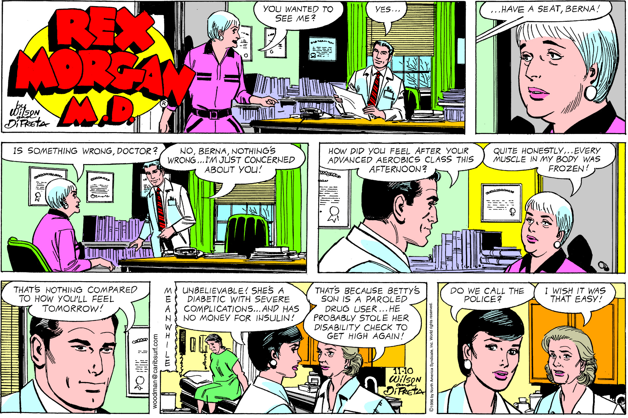 Rex Morgan M.D. Comic Strip 1996-11-10 | Comics Kingdom