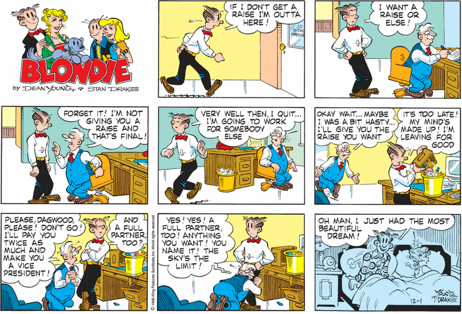 Blondie Comic Strip 1996-12-01 | Comics Kingdom