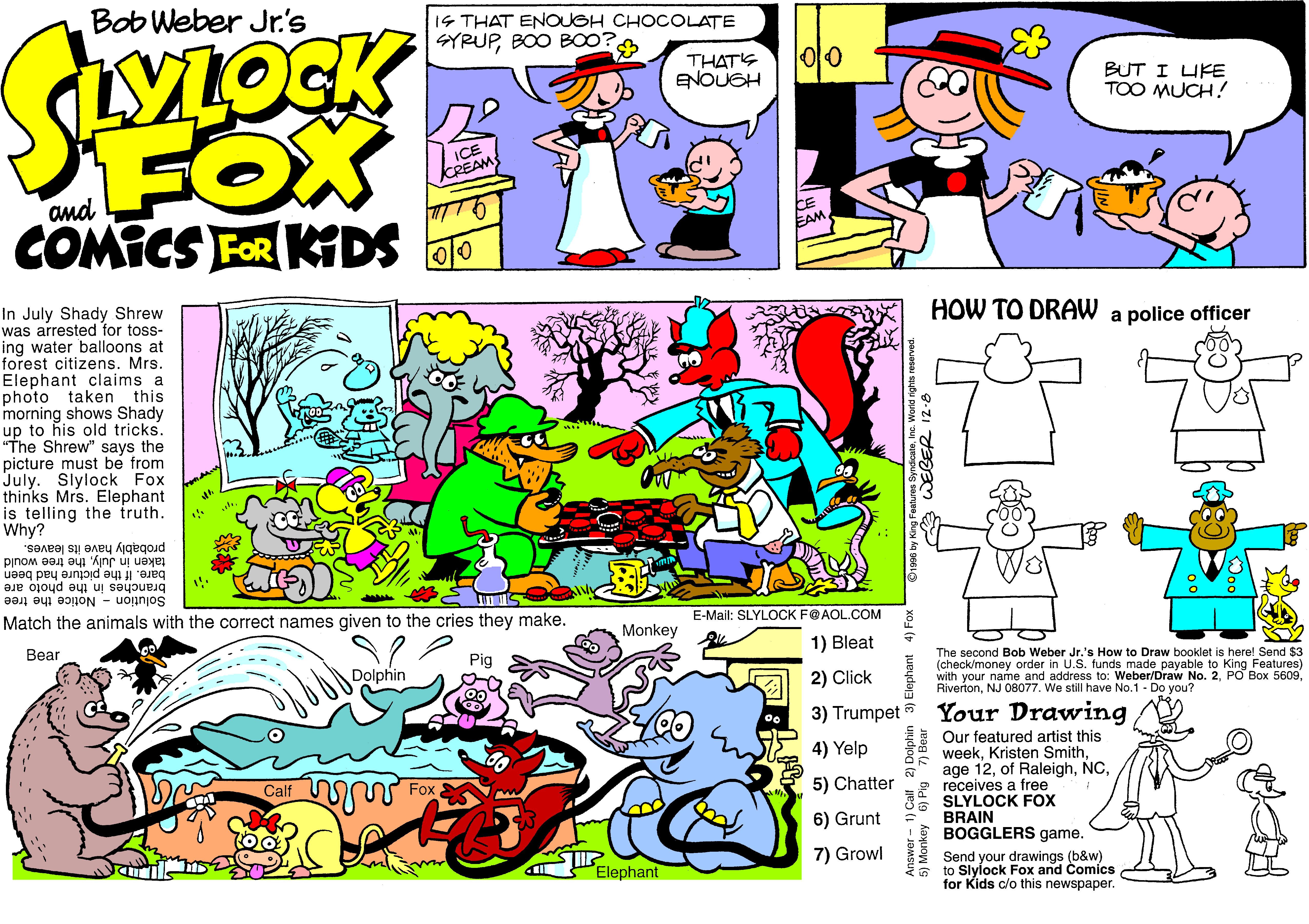 Slylock Fox Comic Strip 1996-12-08 | Comics Kingdom
