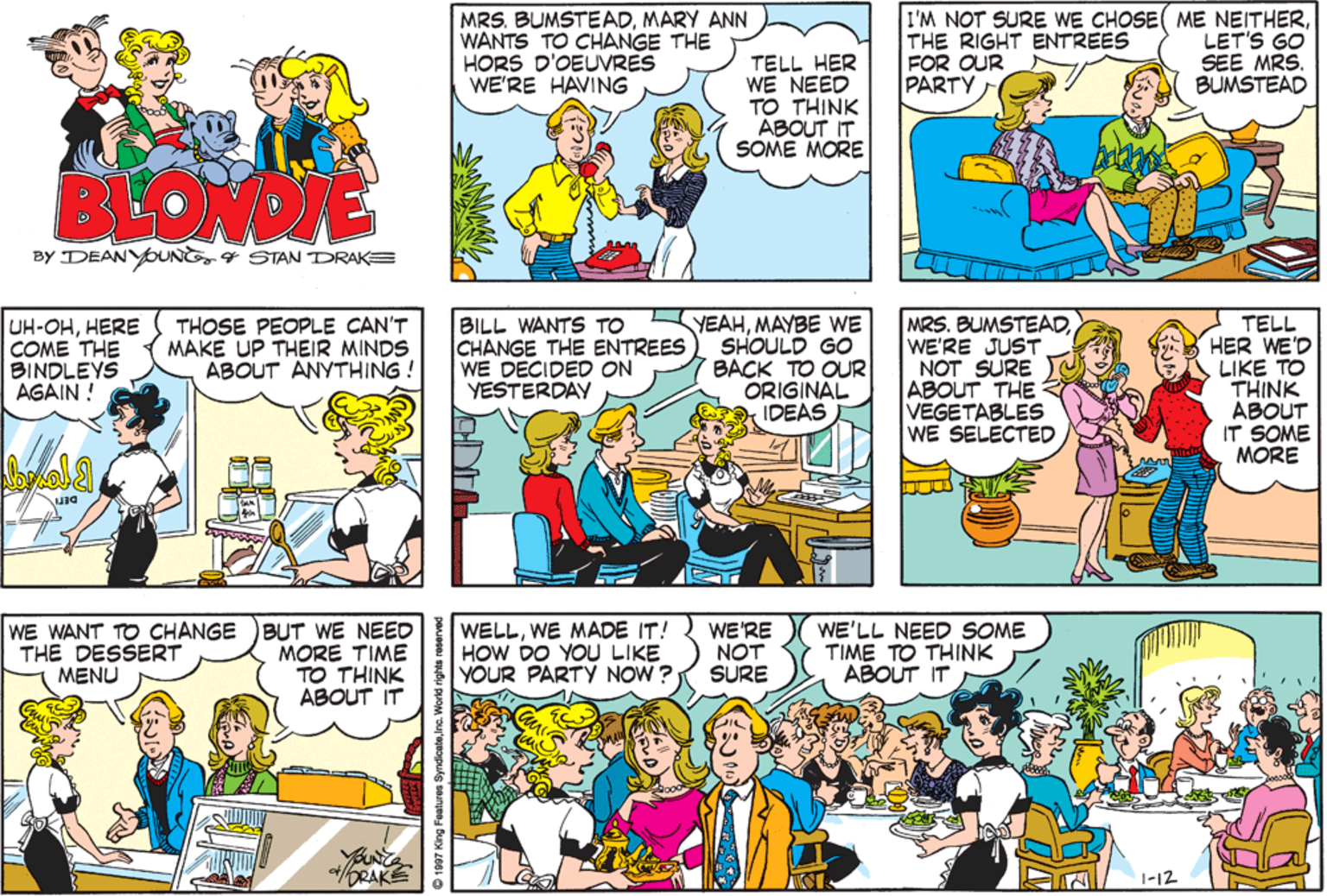 Blondie Comic Strip 1997-01-12 | Comics Kingdom