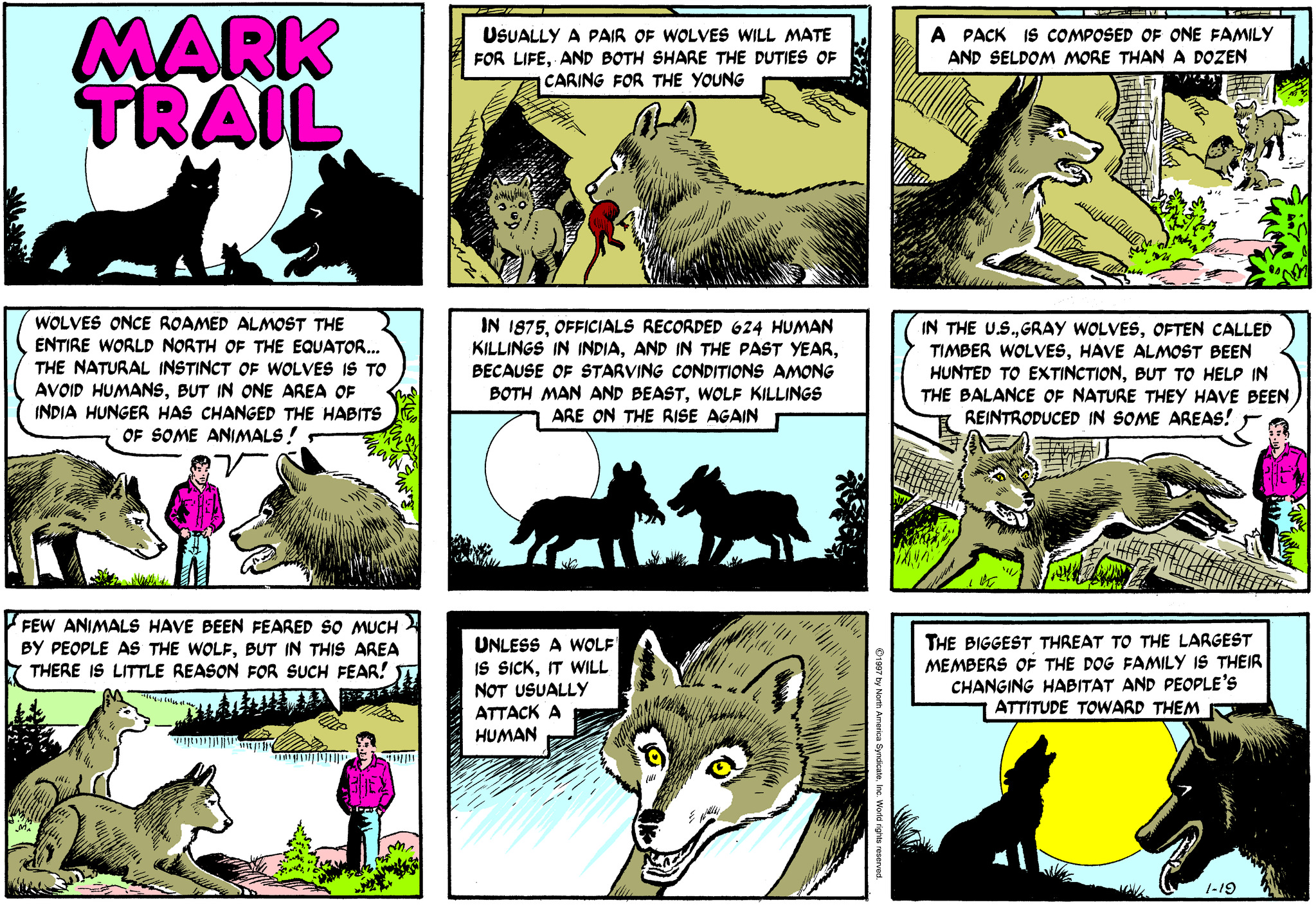 Mark Trail Comic Strip 1997-01-19 | Comics Kingdom