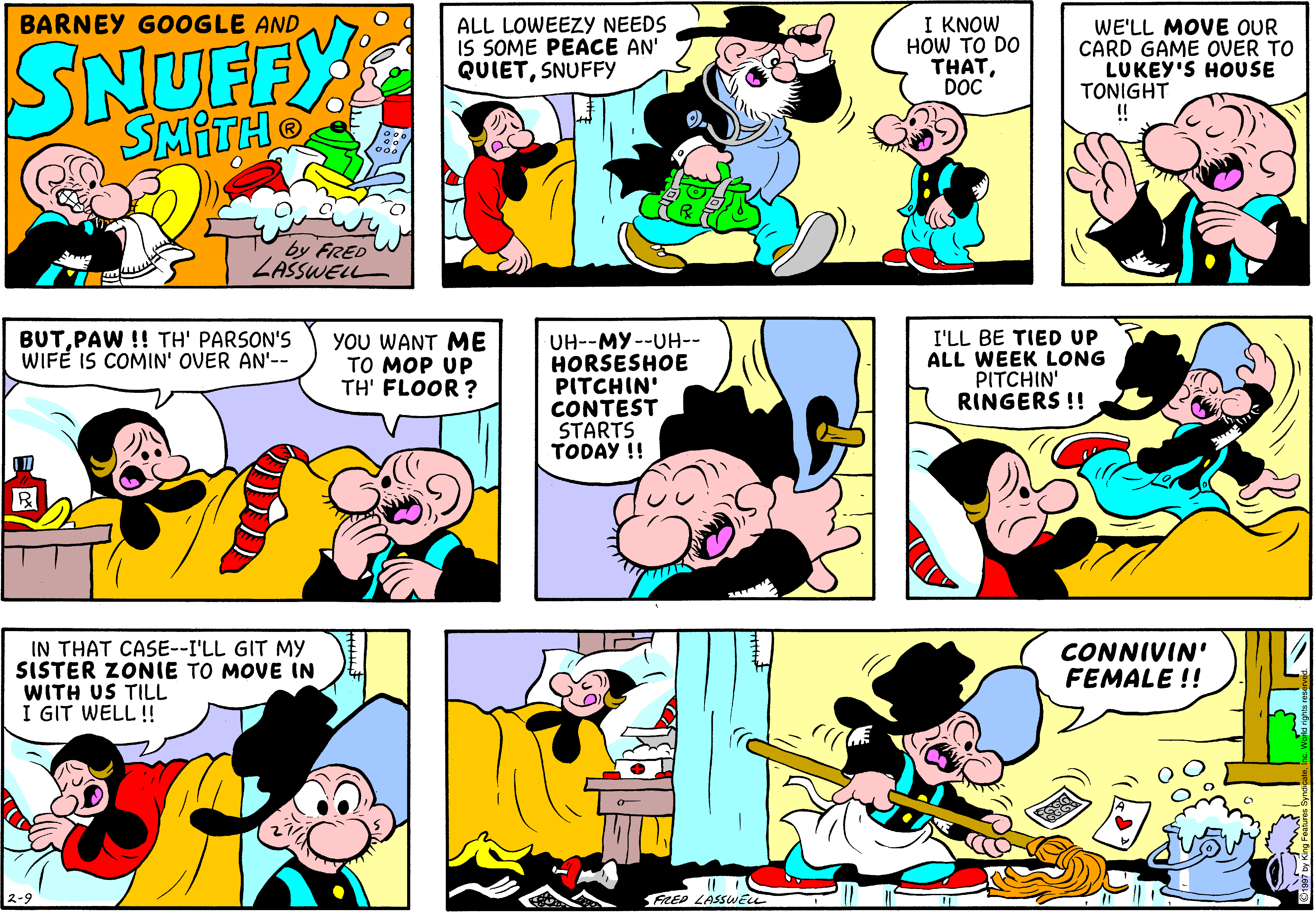 Barney Google And Snuffy Smith Comic Strip 1997-02-09 | Comics Kingdom