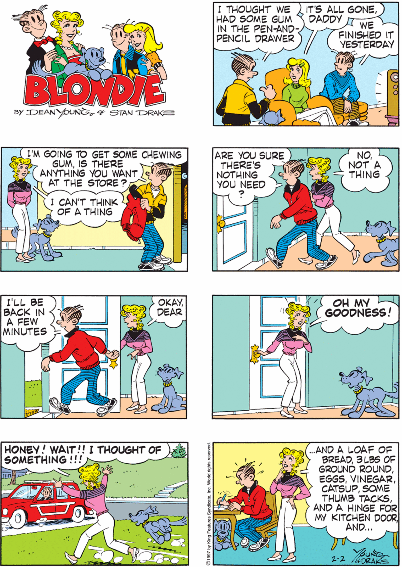 Blondie Comic Strip 1997 02 02 Comics Kingdom