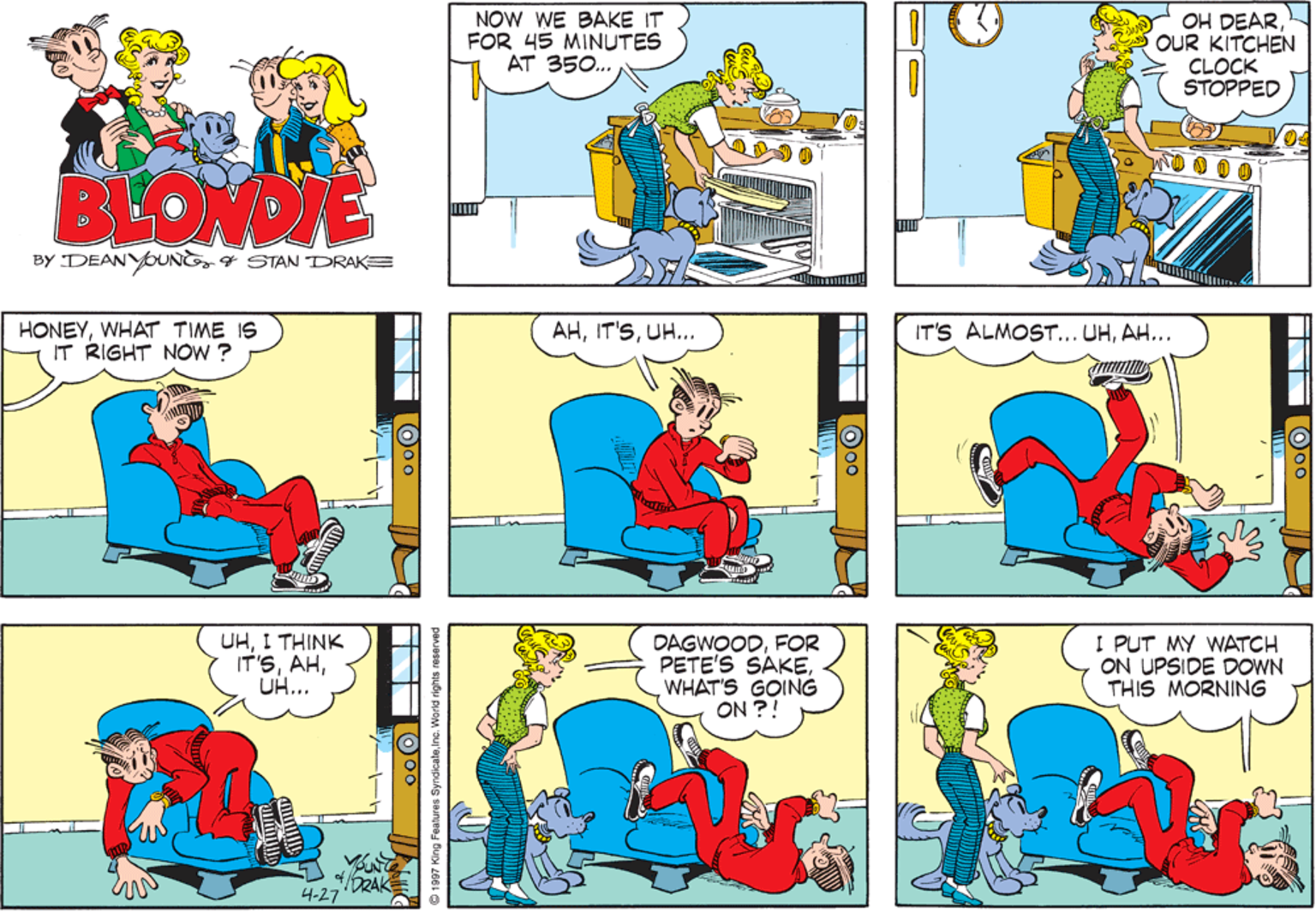 Blondie Comic Strip 1997-04-27 | Comics Kingdom