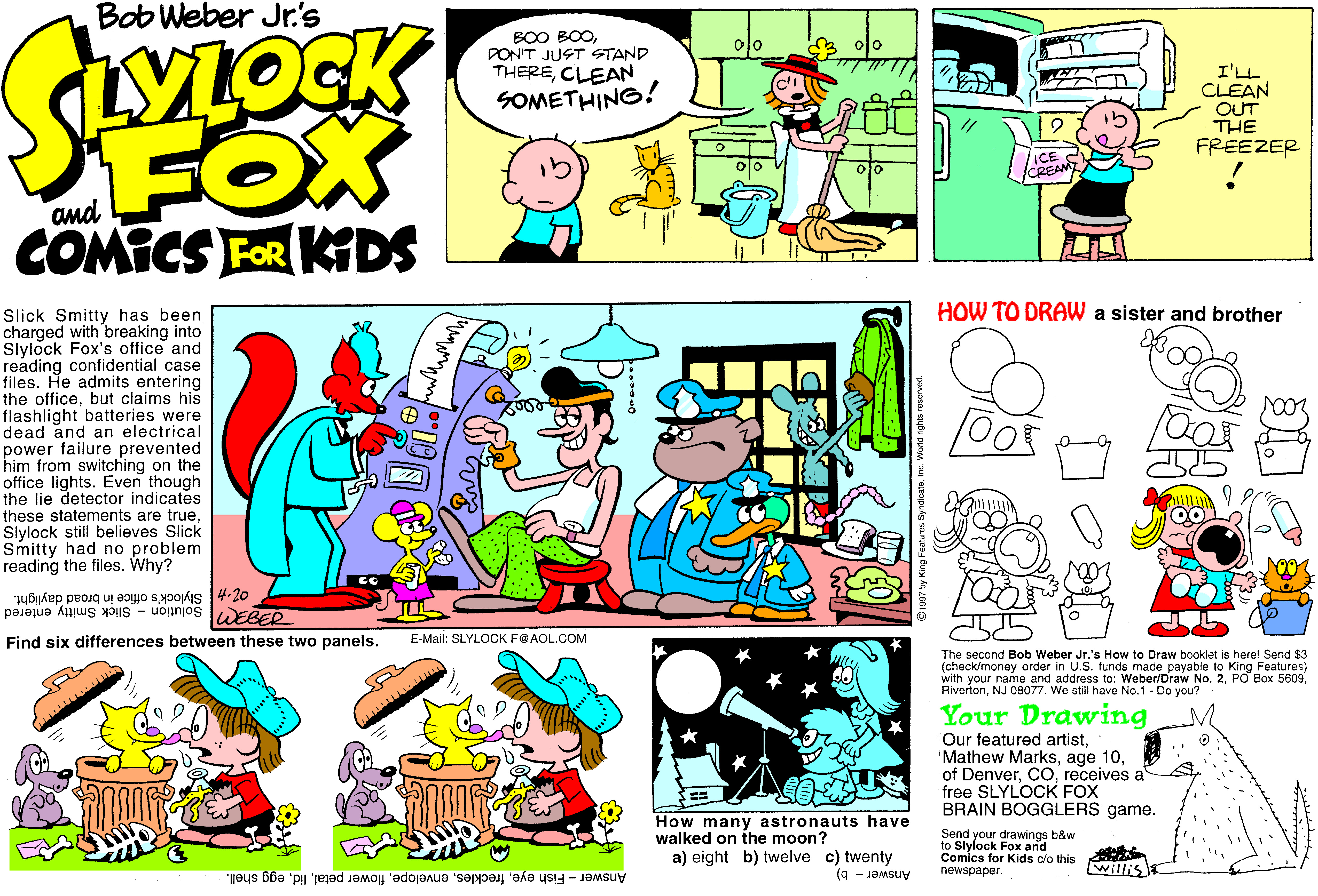 Slylock Fox Comic Strip 1997-04-20 | Comics Kingdom