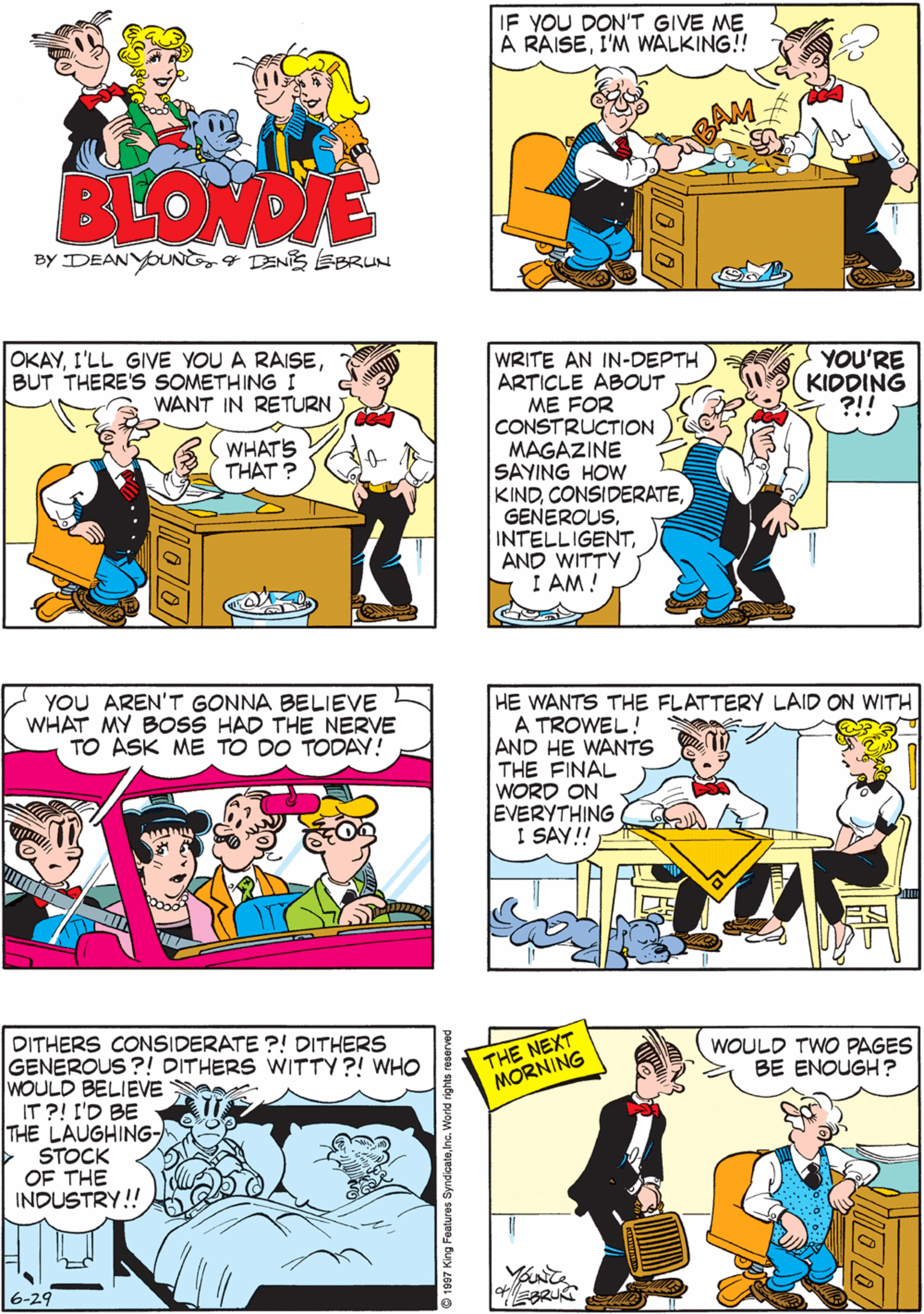 Blondie Comic Strip 1997-06-29 | Comics Kingdom