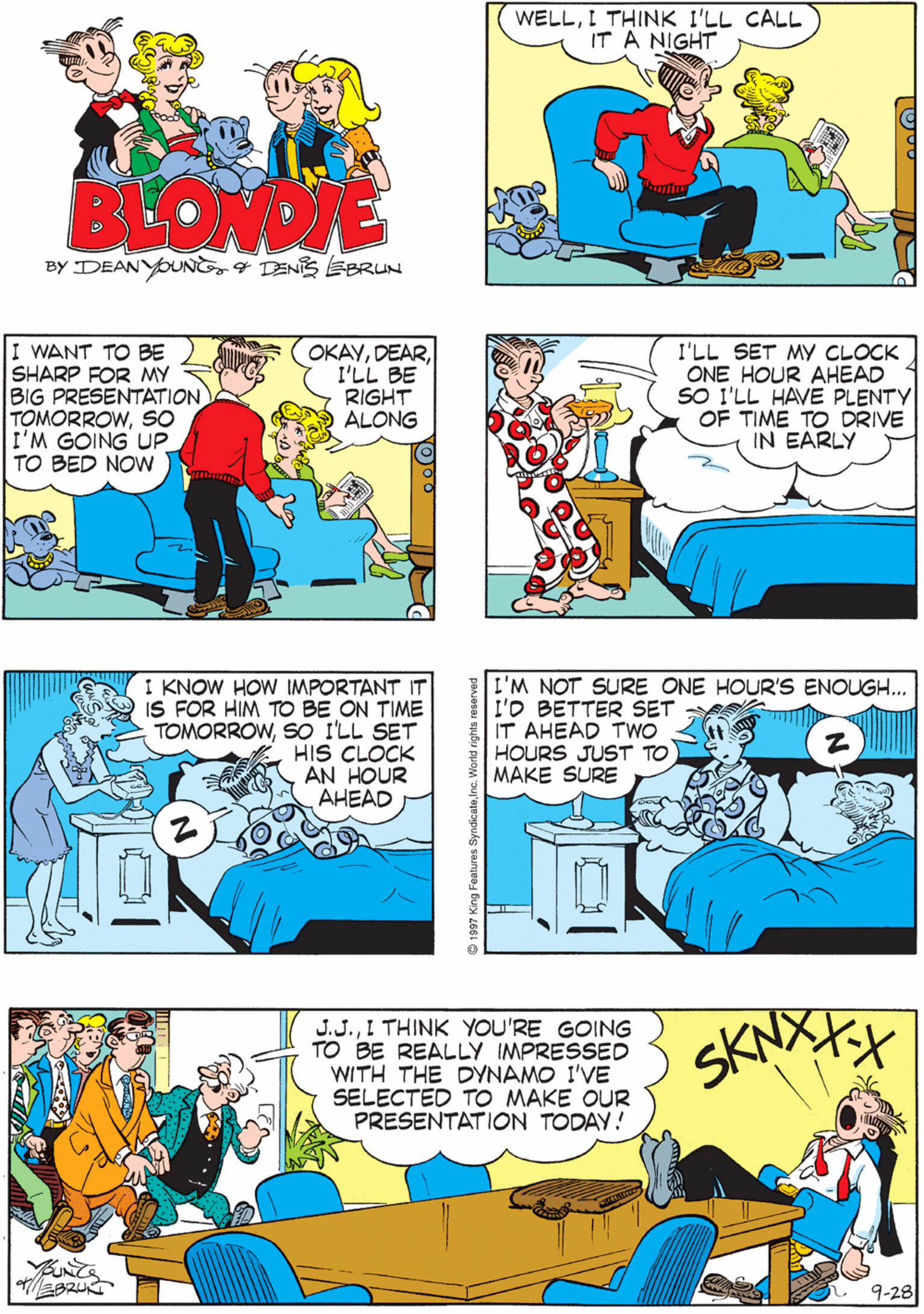 Blondie Comic Strip 1997-09-28 | Comics Kingdom