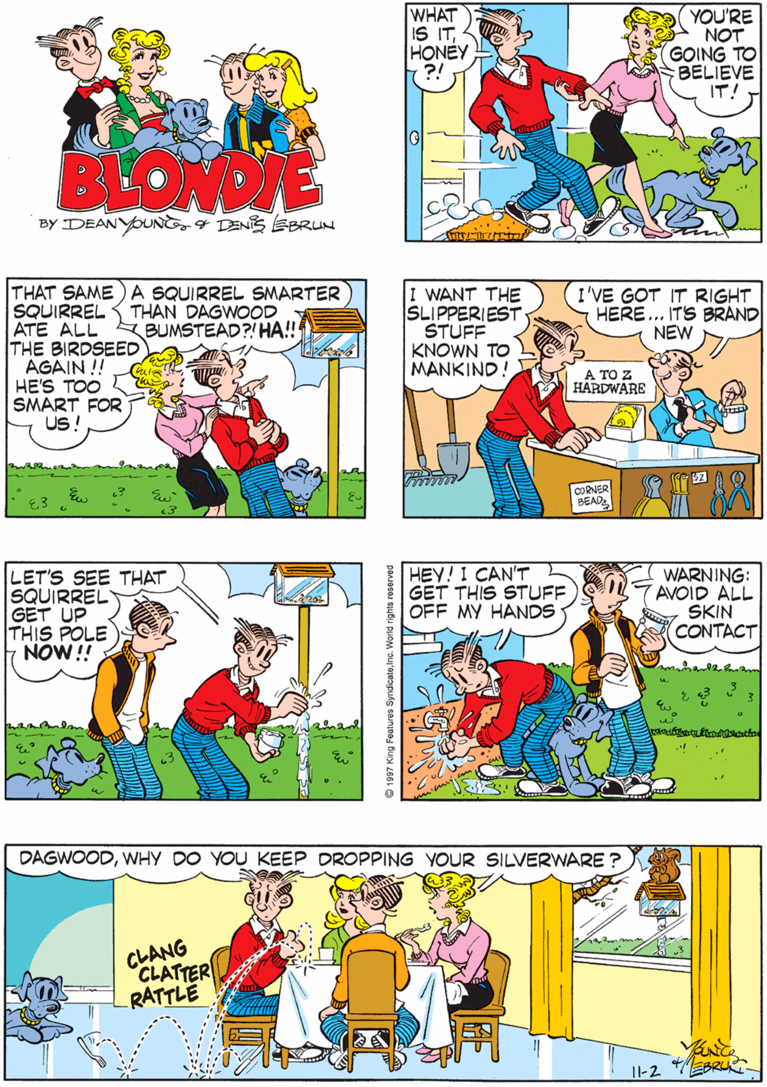 Blondie Comic Strip 1997 11 02 Comics Kingdom