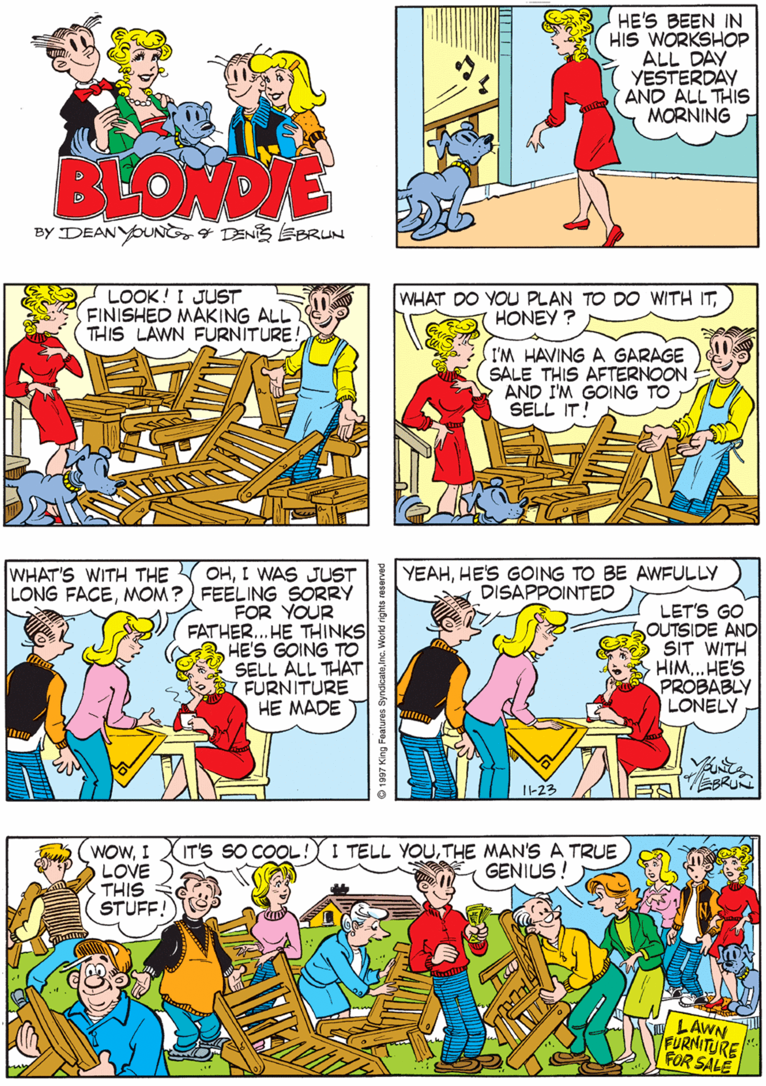 Blondie Comic Strip 1997-11-23 | Comics Kingdom