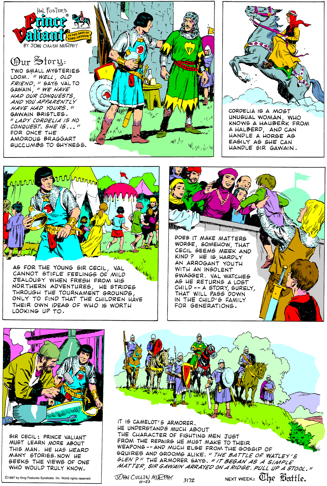 Prince Valiant Comic Strip 1997-11-23 | Comics Kingdom