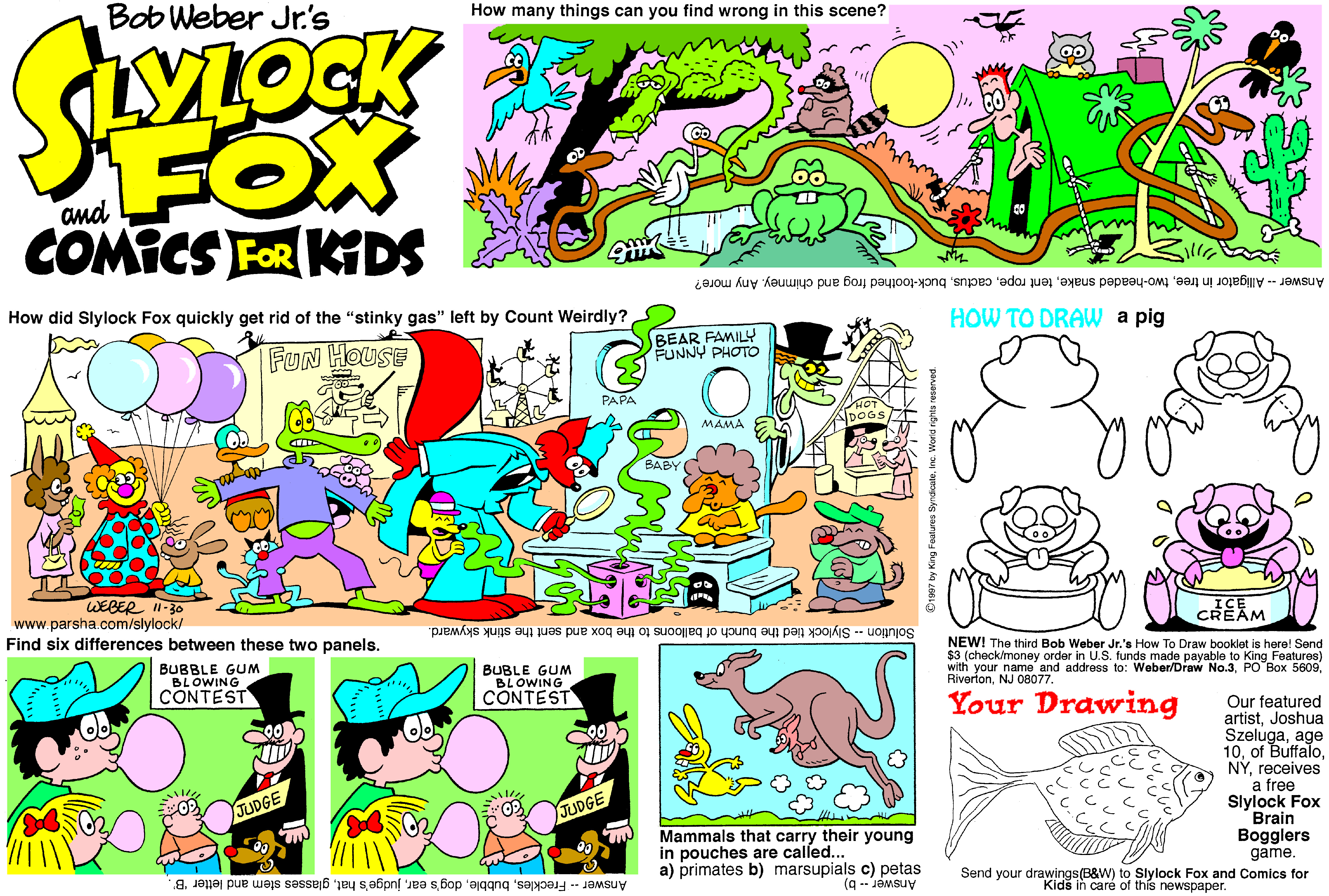 Slylock Fox Comic Strip 1997-11-30 | Comics Kingdom