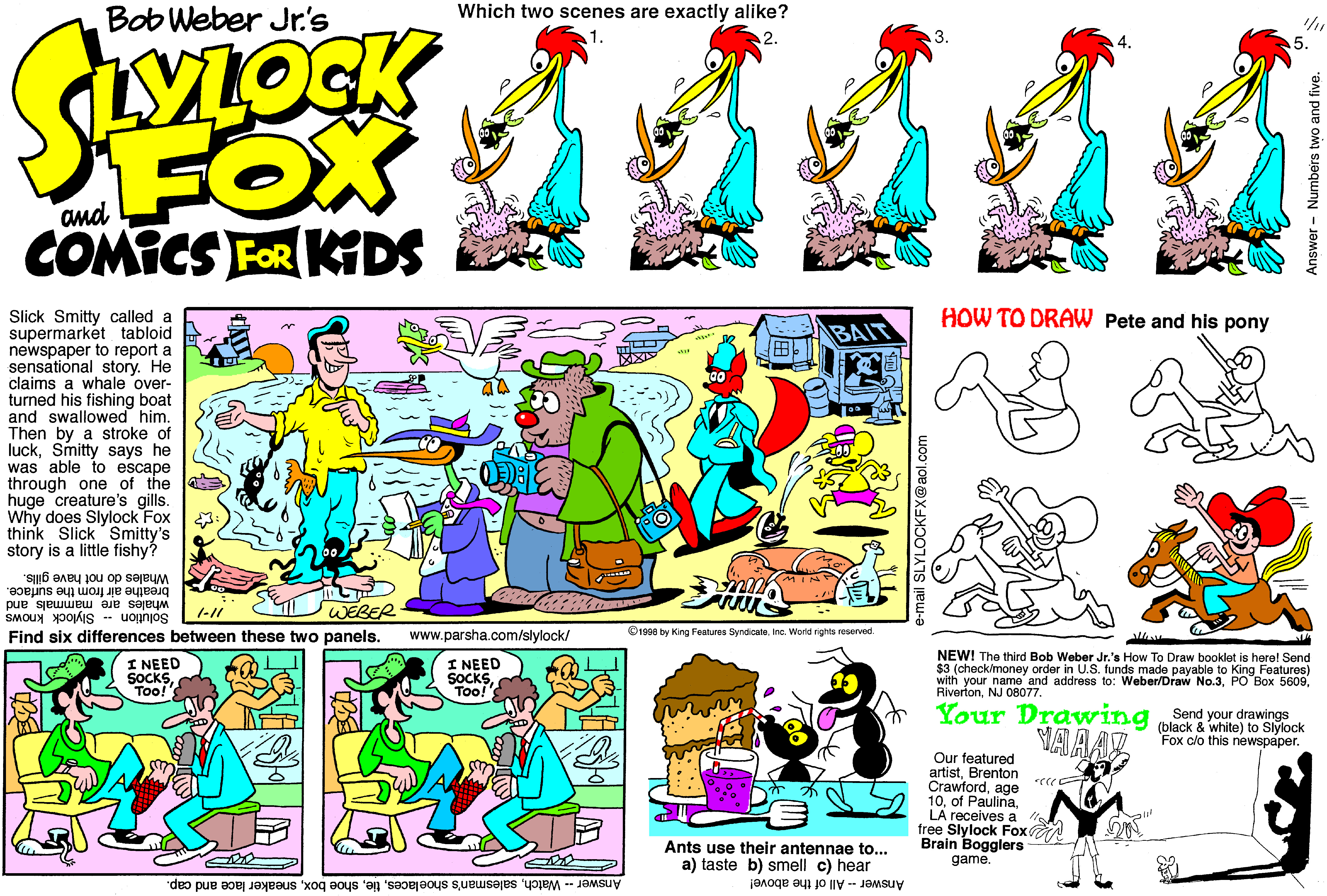 Slylock Fox Comic Strip 1998-01-11 | Comics Kingdom