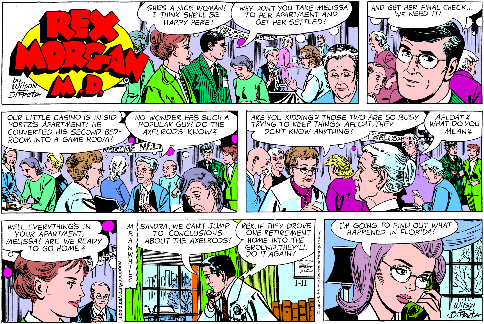 Rex Morgan M.D. Comic Strip 1998-01-11 | Comics Kingdom