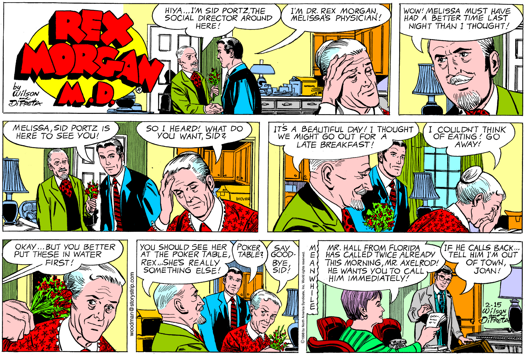Rex Morgan M.D. Comic Strip 1998-02-15 | Comics Kingdom