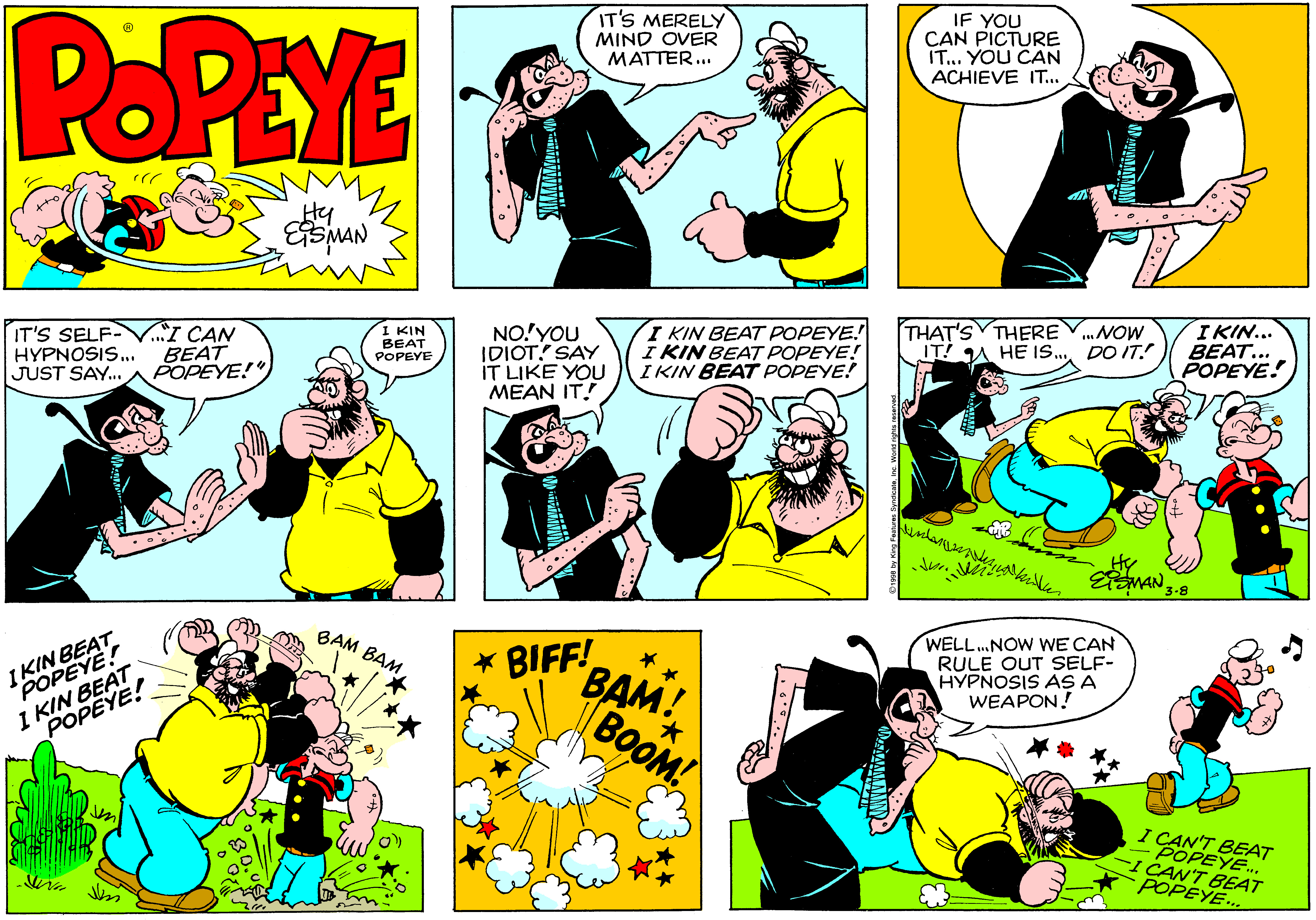 Popeye Comic Strip 1998-03-08 | Comics Kingdom