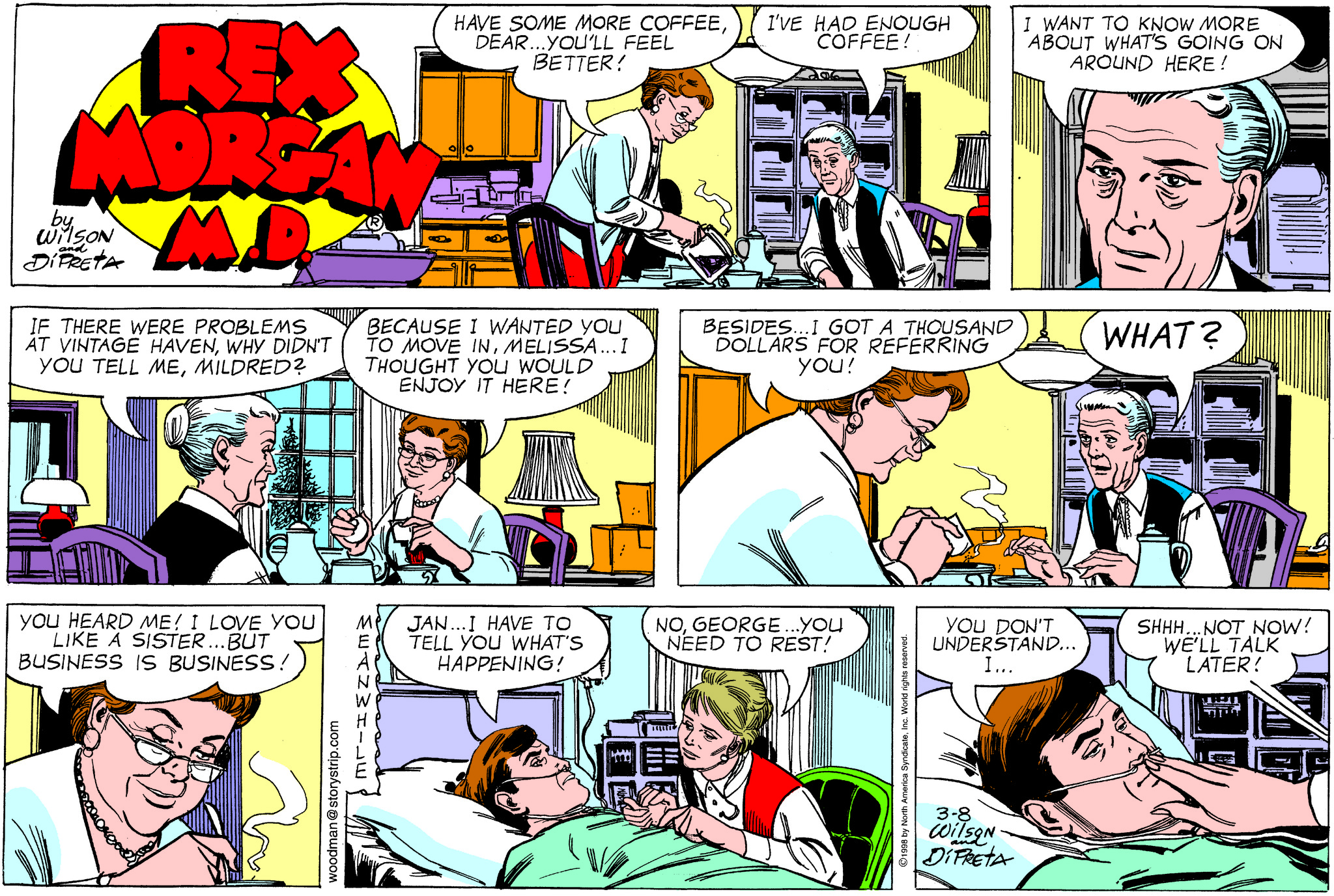 Rex Morgan M.D. Comic Strip 1998-03-08 | Comics Kingdom