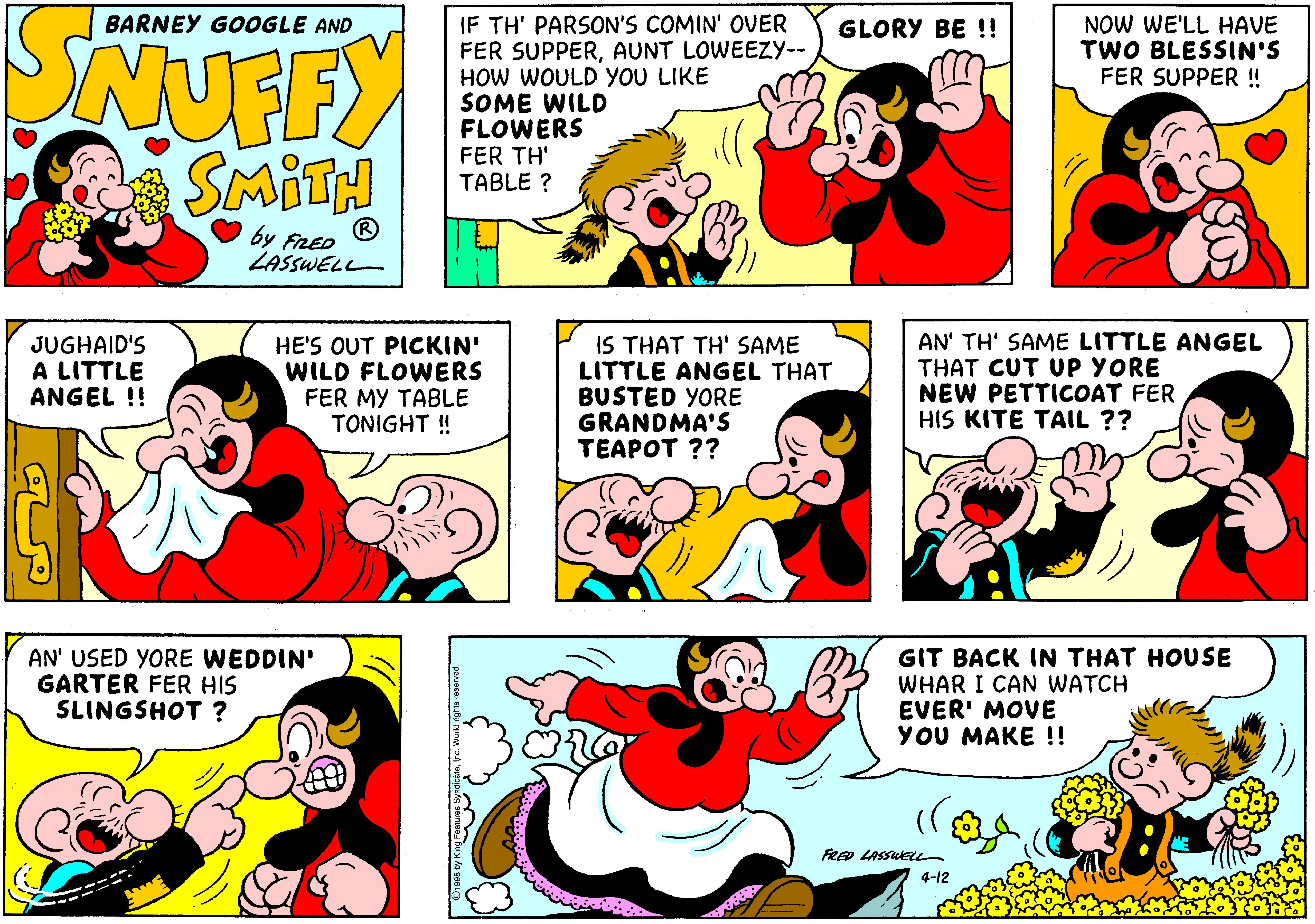 Barney Google And Snuffy Smith Comic Strip 1998-04-12 | Comics Kingdom