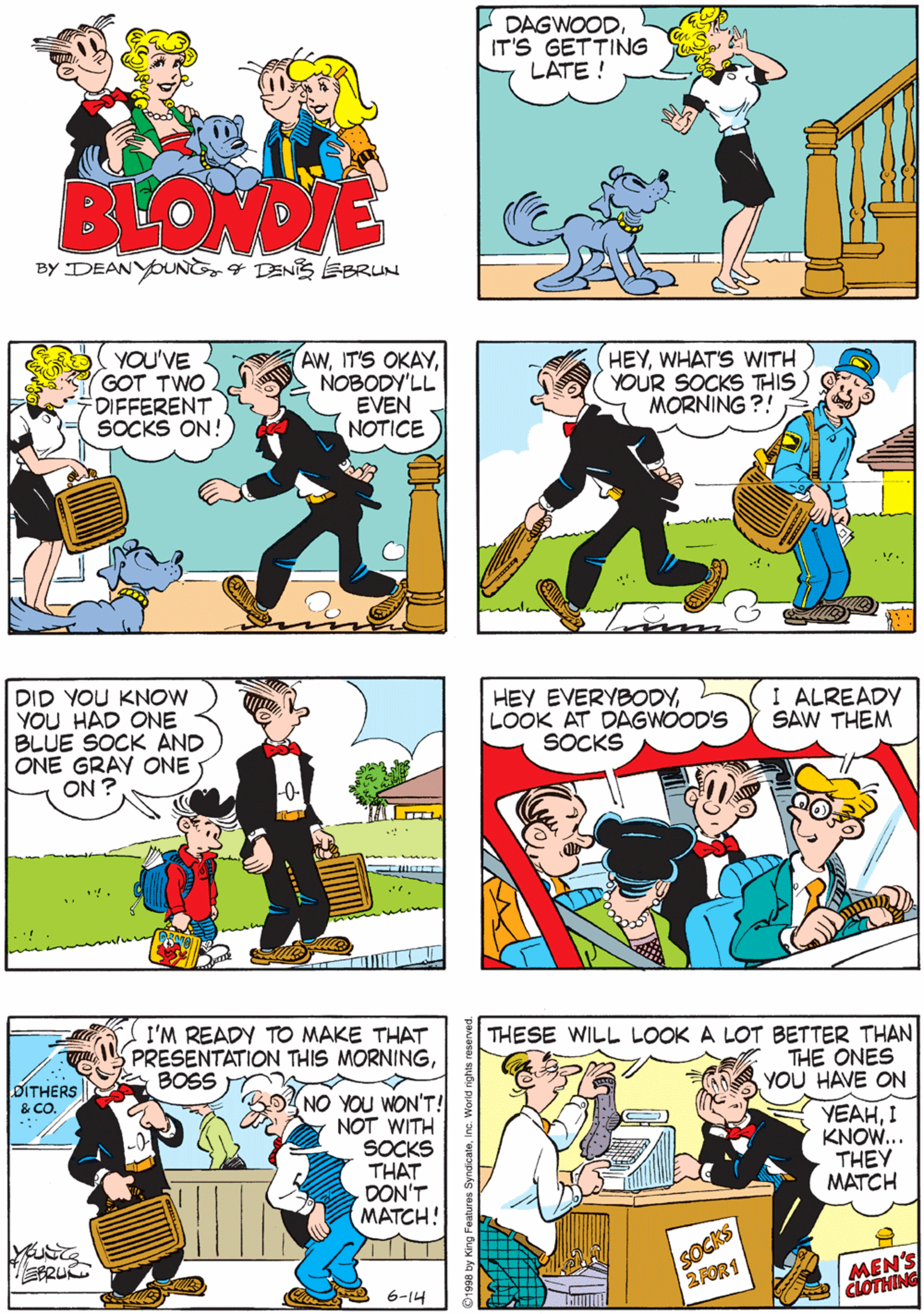 Blondie Comic Strip 1998-06-14 | Comics Kingdom