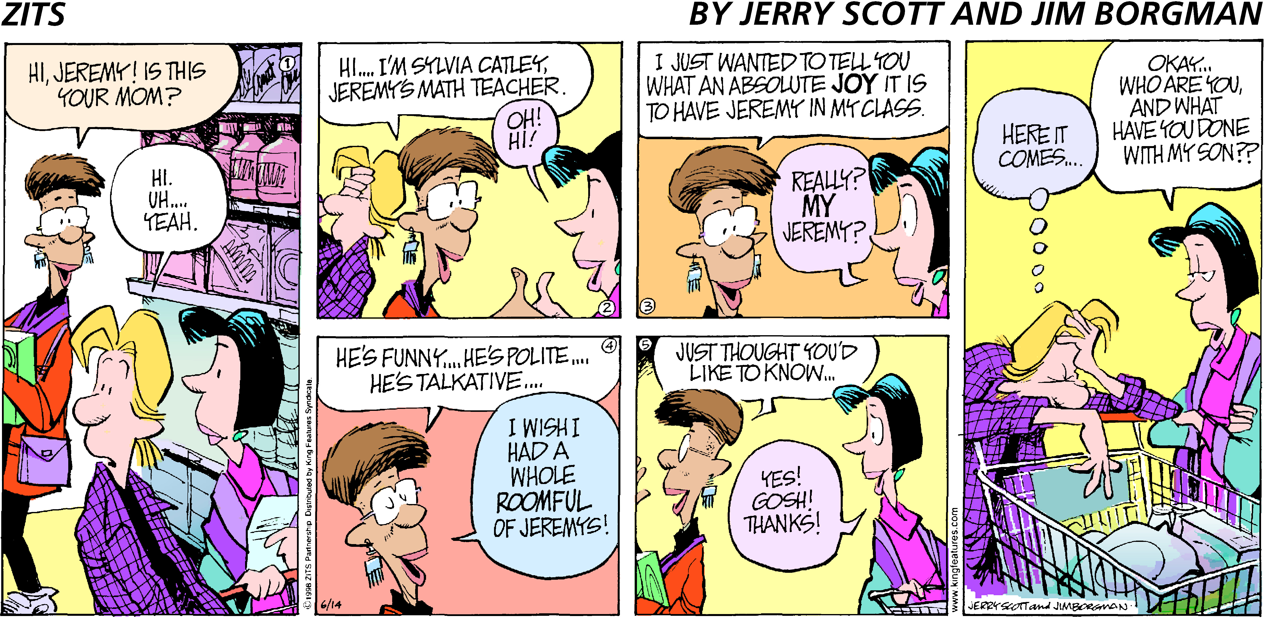 Zits Comic Strip 1998-06-14 | Comics Kingdom