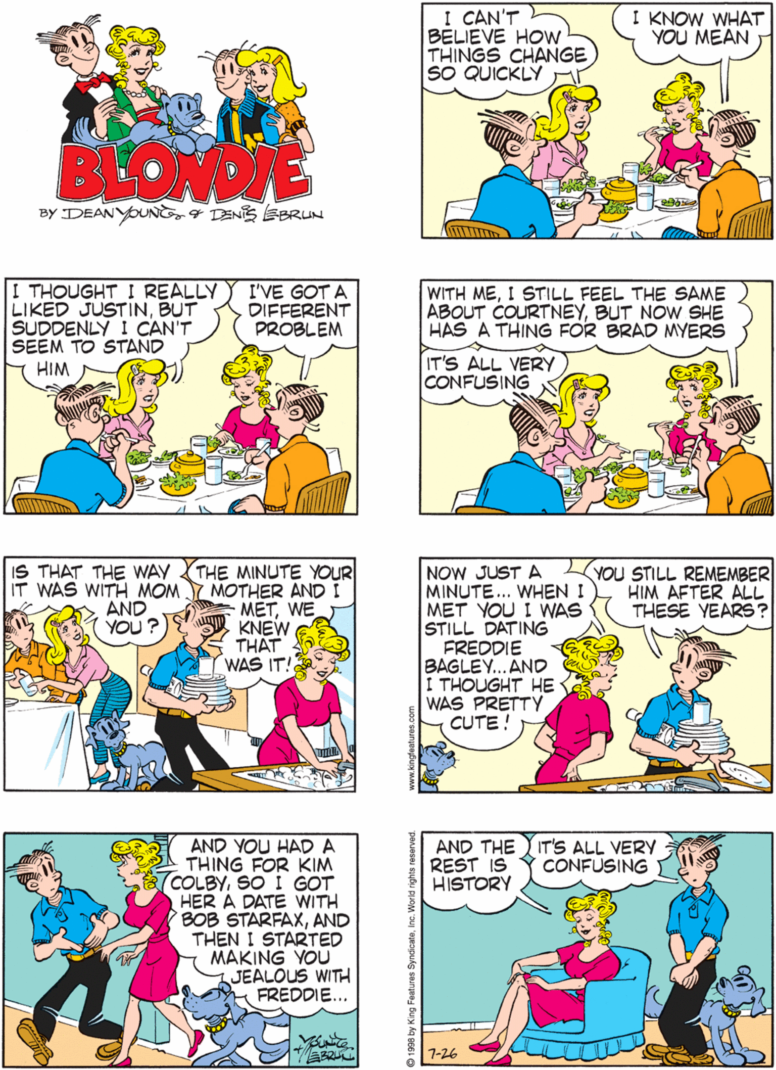 Blondie Comic Strip 1998-07-26 | Comics Kingdom