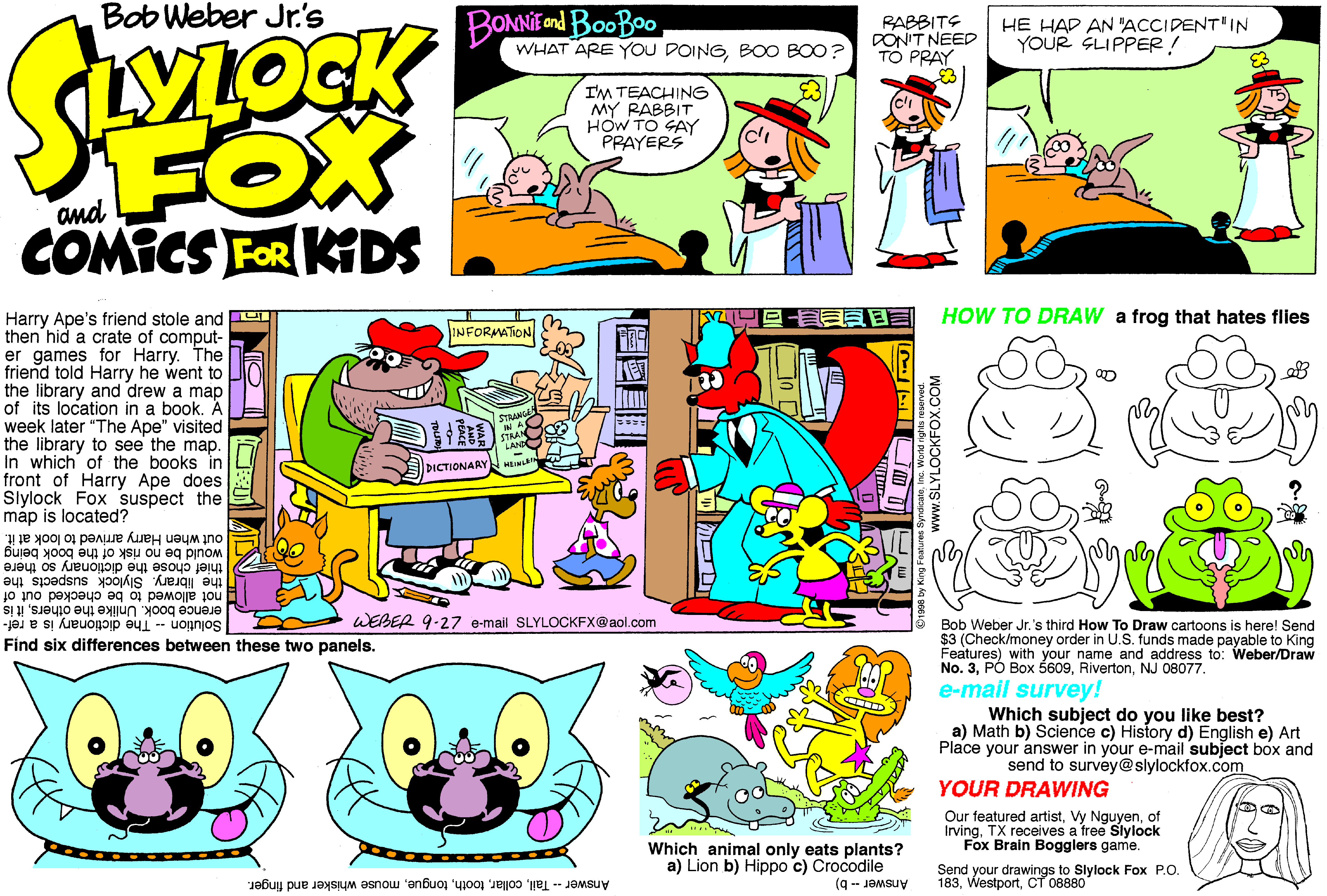 Slylock Fox Comic Strip 1998-09-27 | Comics Kingdom