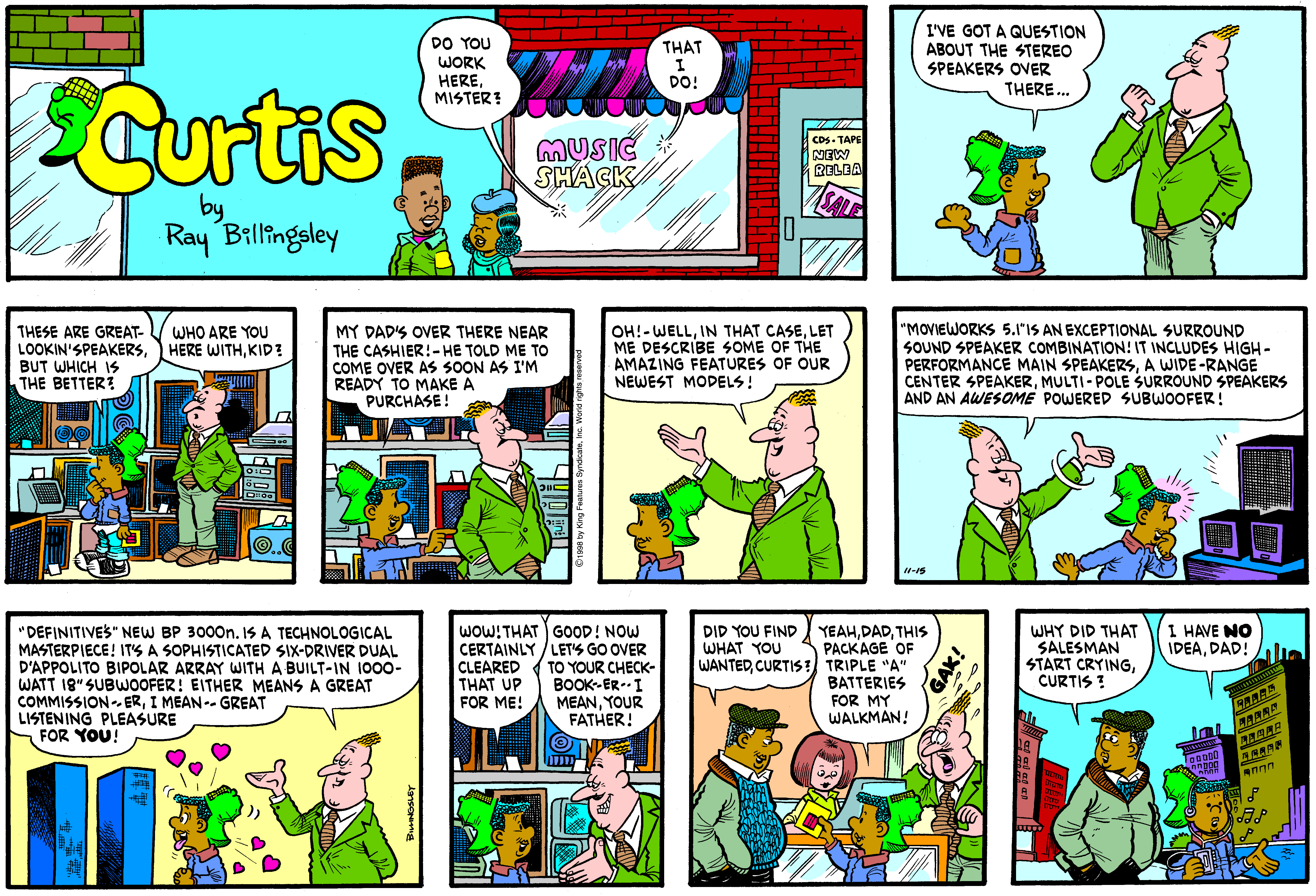 Curtis Comic Strip 1998-11-15 | Comics Kingdom